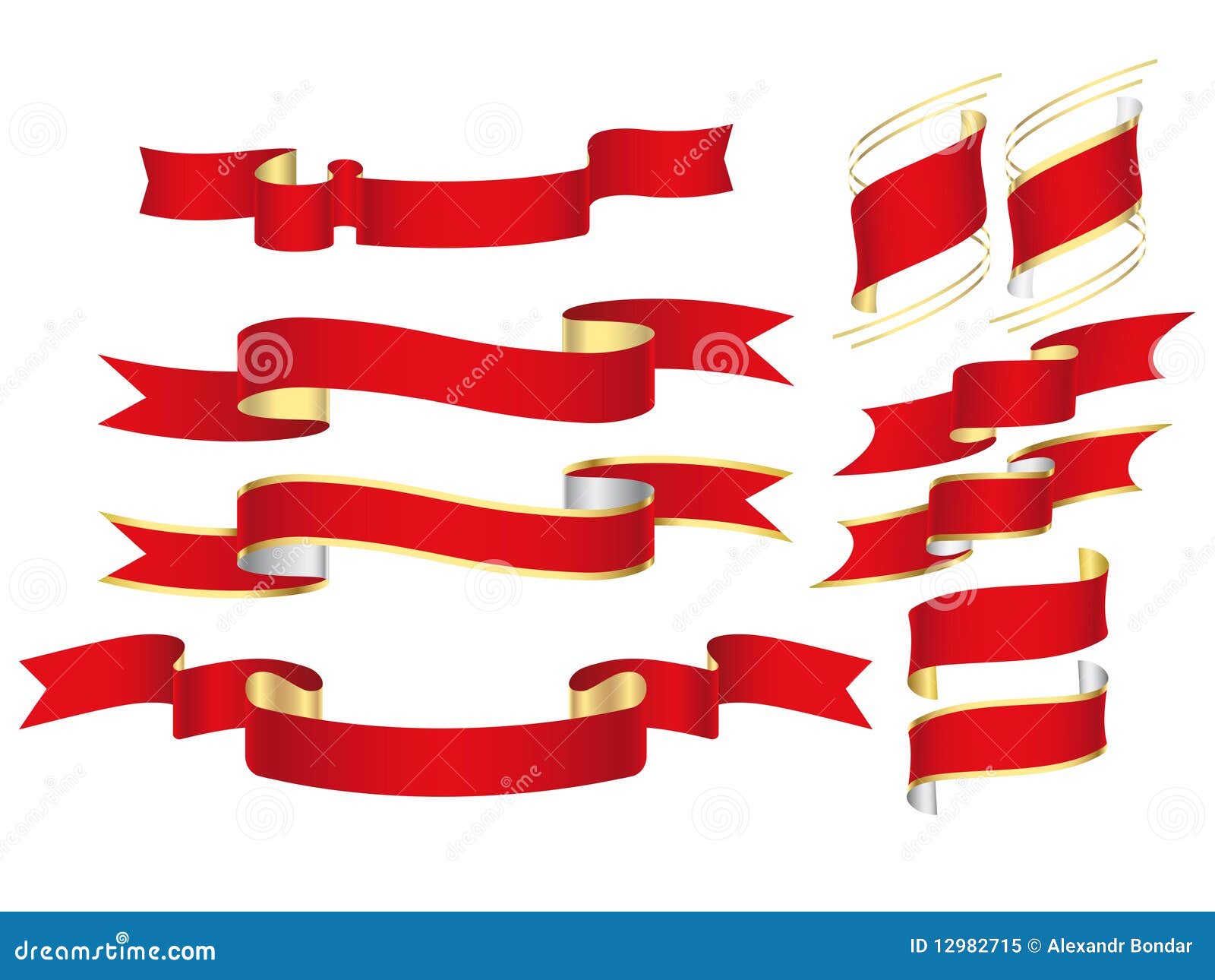 Banderas rojas ilustración del vector. Ilustración de elemento - 12982715