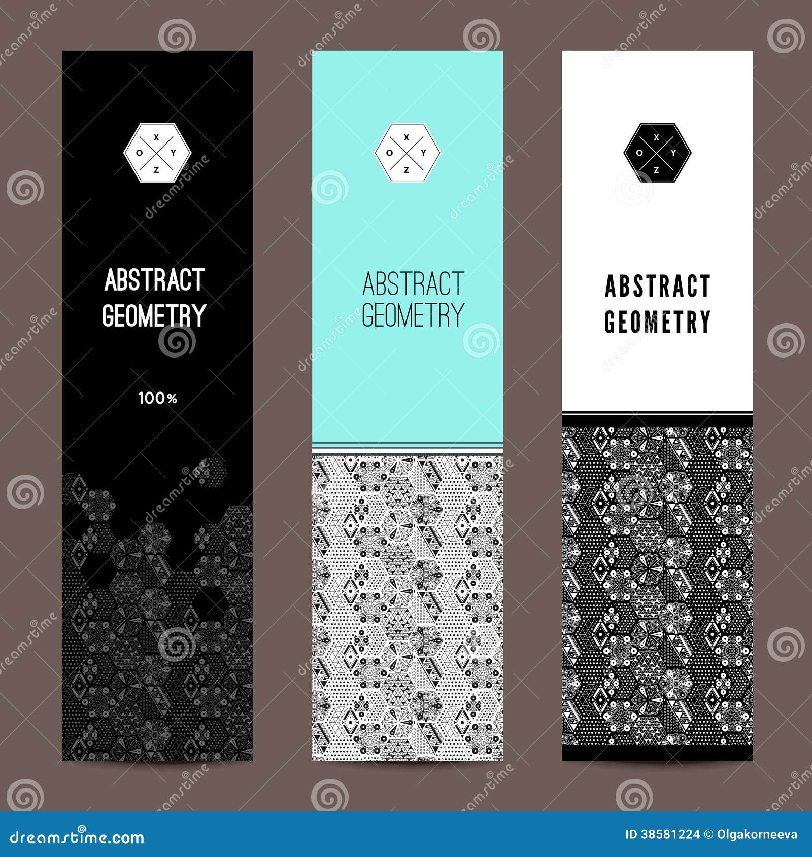 Banderas Verticales Elegantes Ilustración del Vector - Ilustración de ...