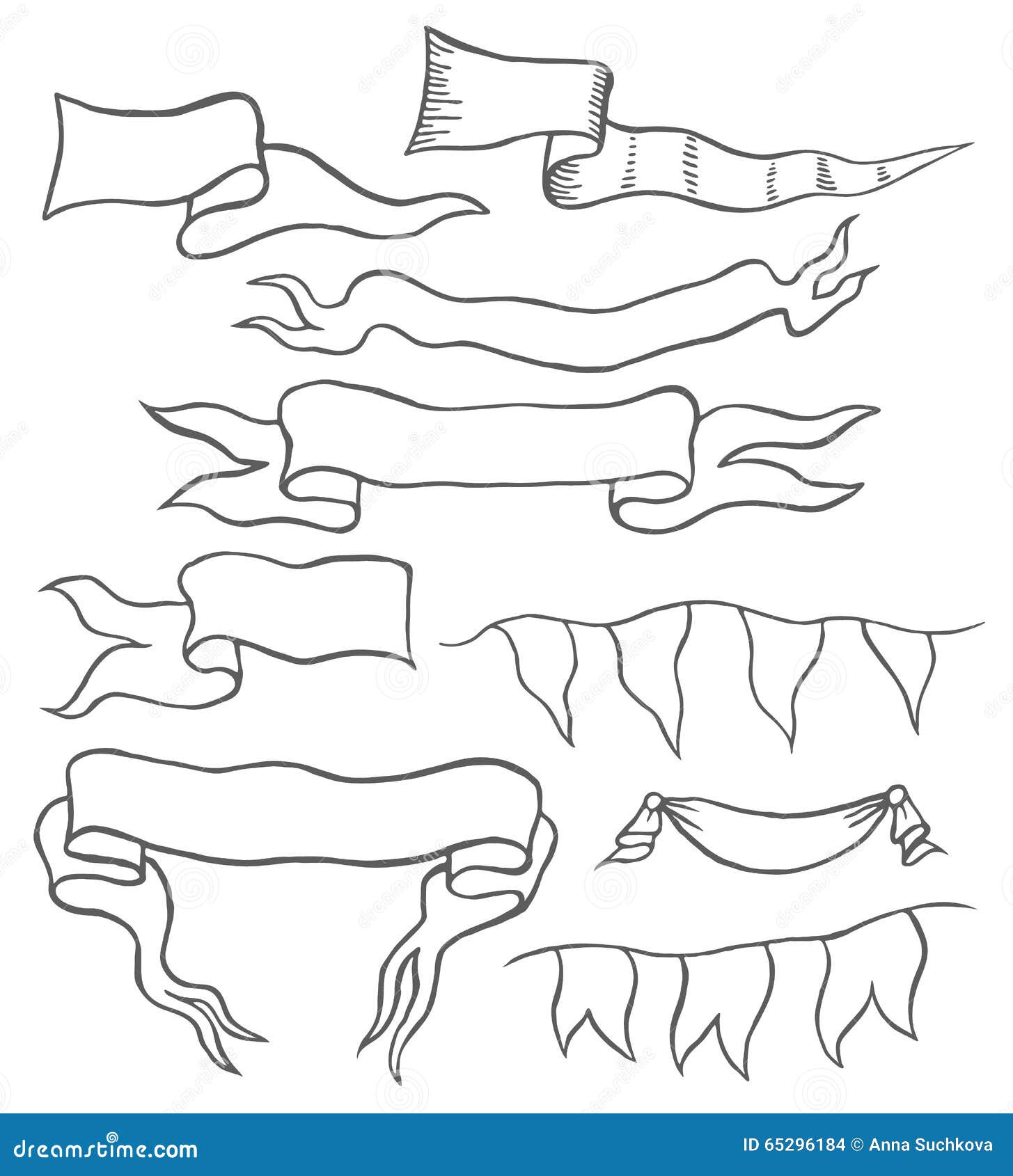 Banderines ilustración del vector. Ilustración de colgante - 65296184