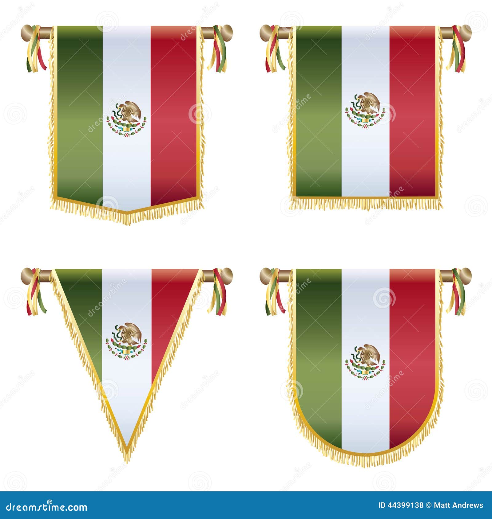 Banderines Mexicanos Ilustración del Vector - Imagen: 44399138