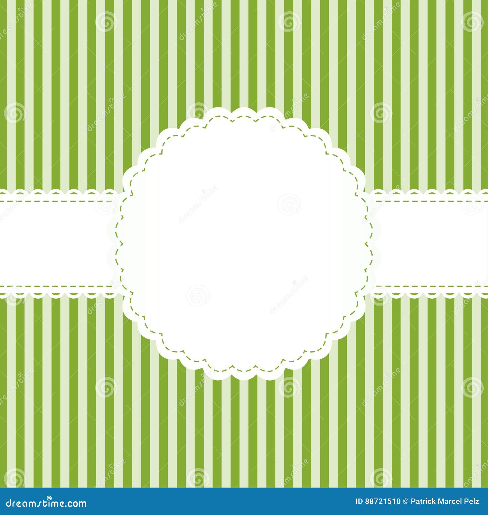 Banderole On Lined Pattern Vector Illustration | CartoonDealer.com ...