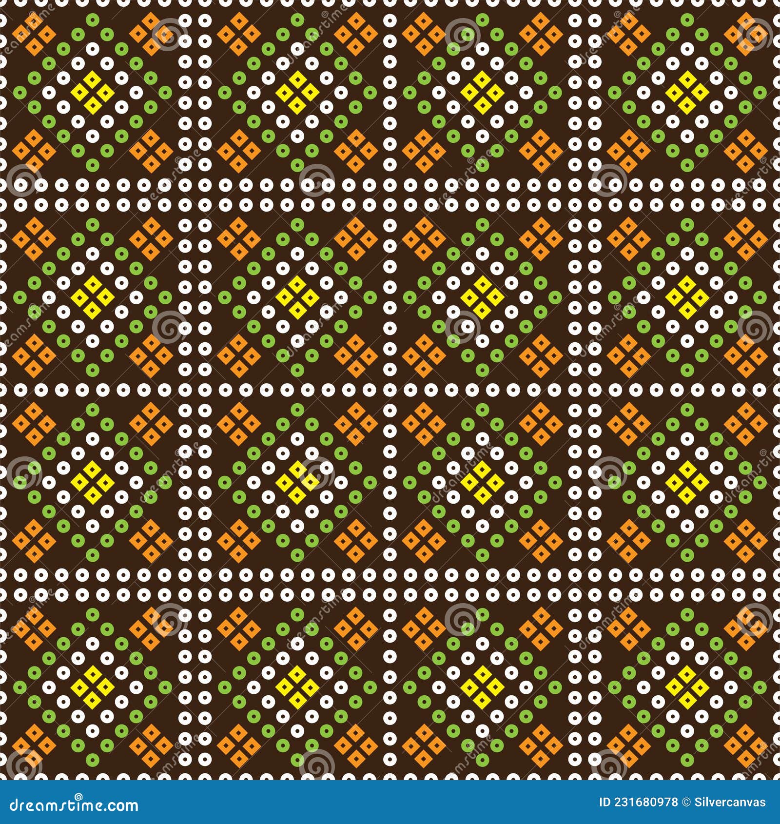 Indian Bandhani Pattern Background, Seamless Decorative Geometric ...