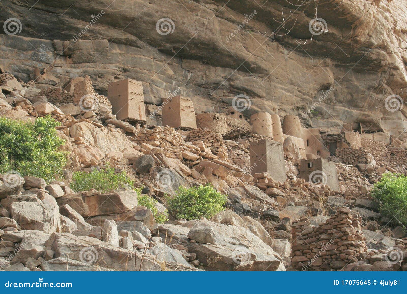 Bandiagara Cliffs stock image. Image of desert, dogon - 17075645
