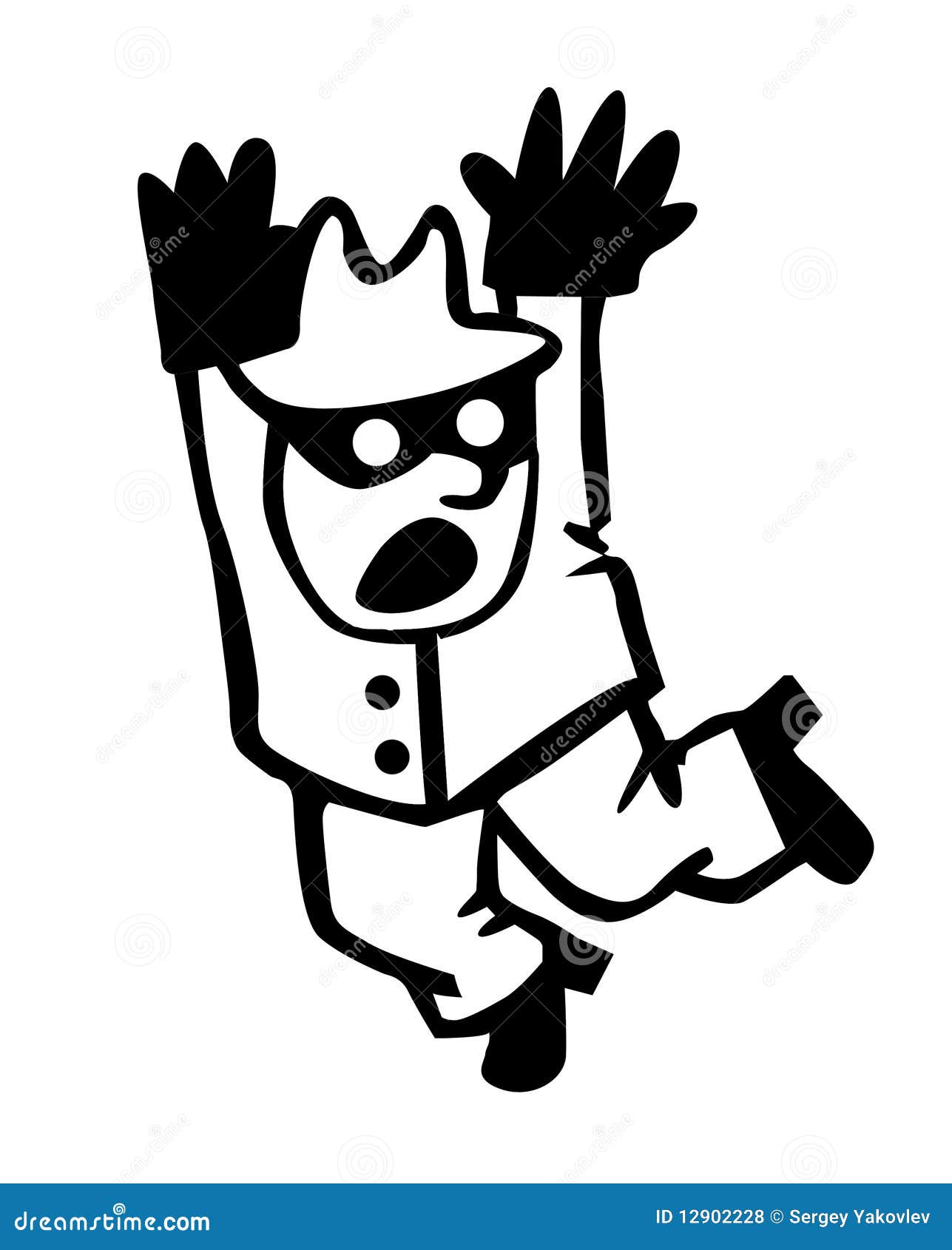 Bandido Arrestado Ilustración Del Vector Ilustración del Vector ...