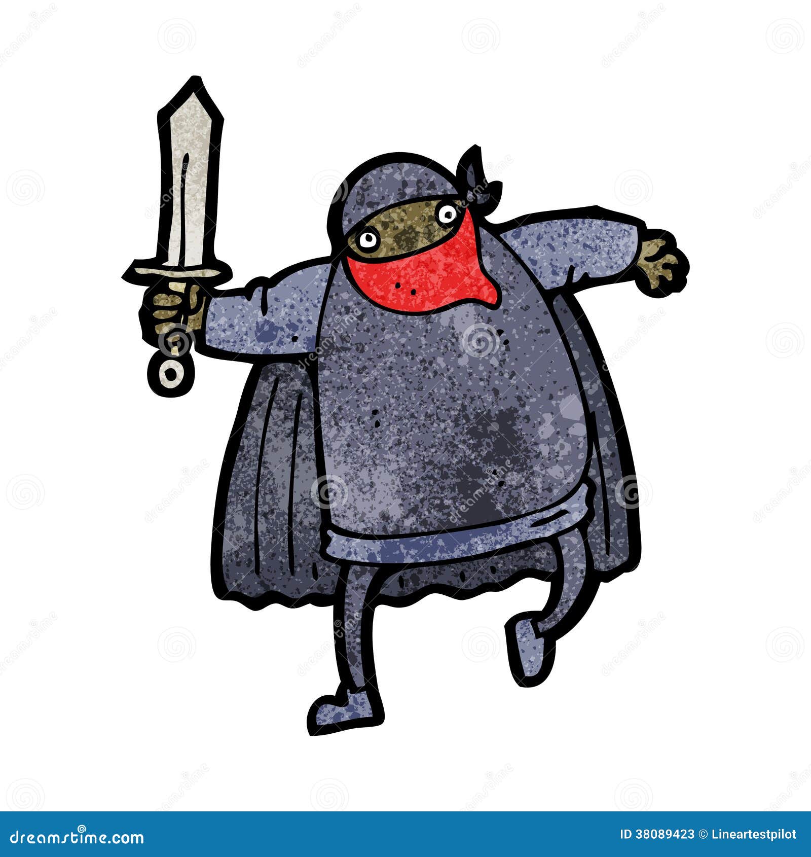 Bandido Dos Desenhos Animados Ilustração do Vetor - Ilustração de ...