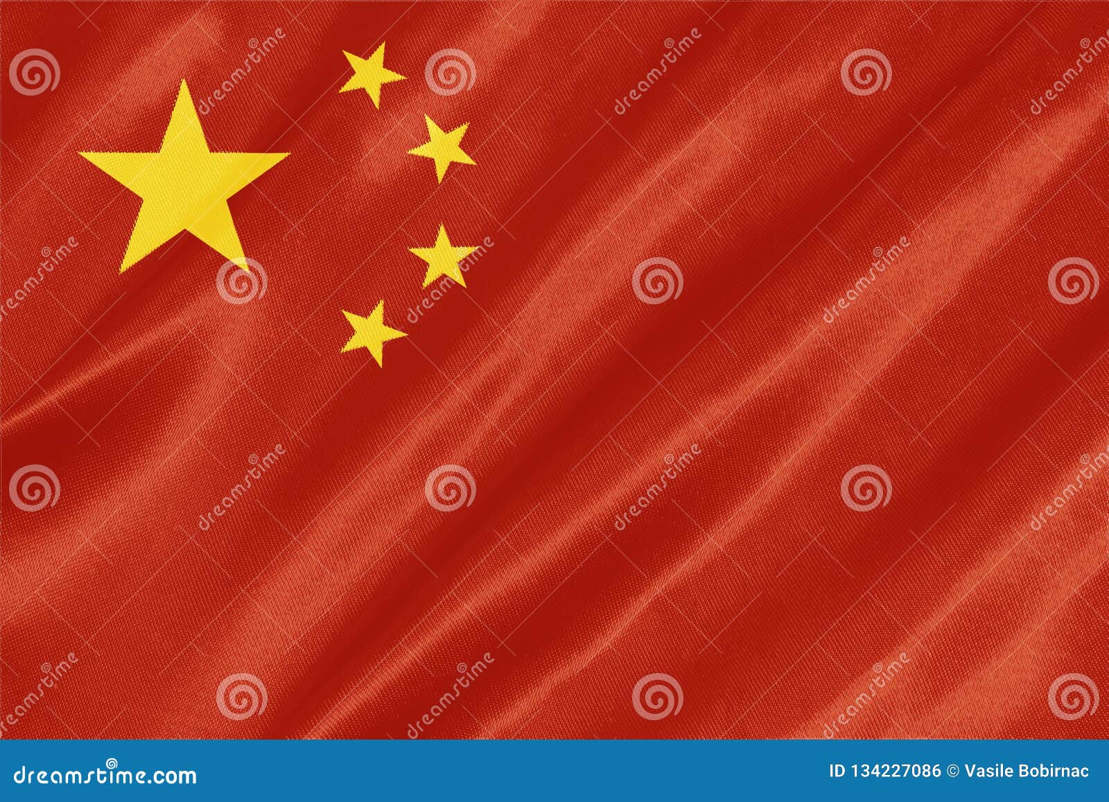 Bandiera cinese - Cina fotografia stock. Immagine di paesi - 134227086