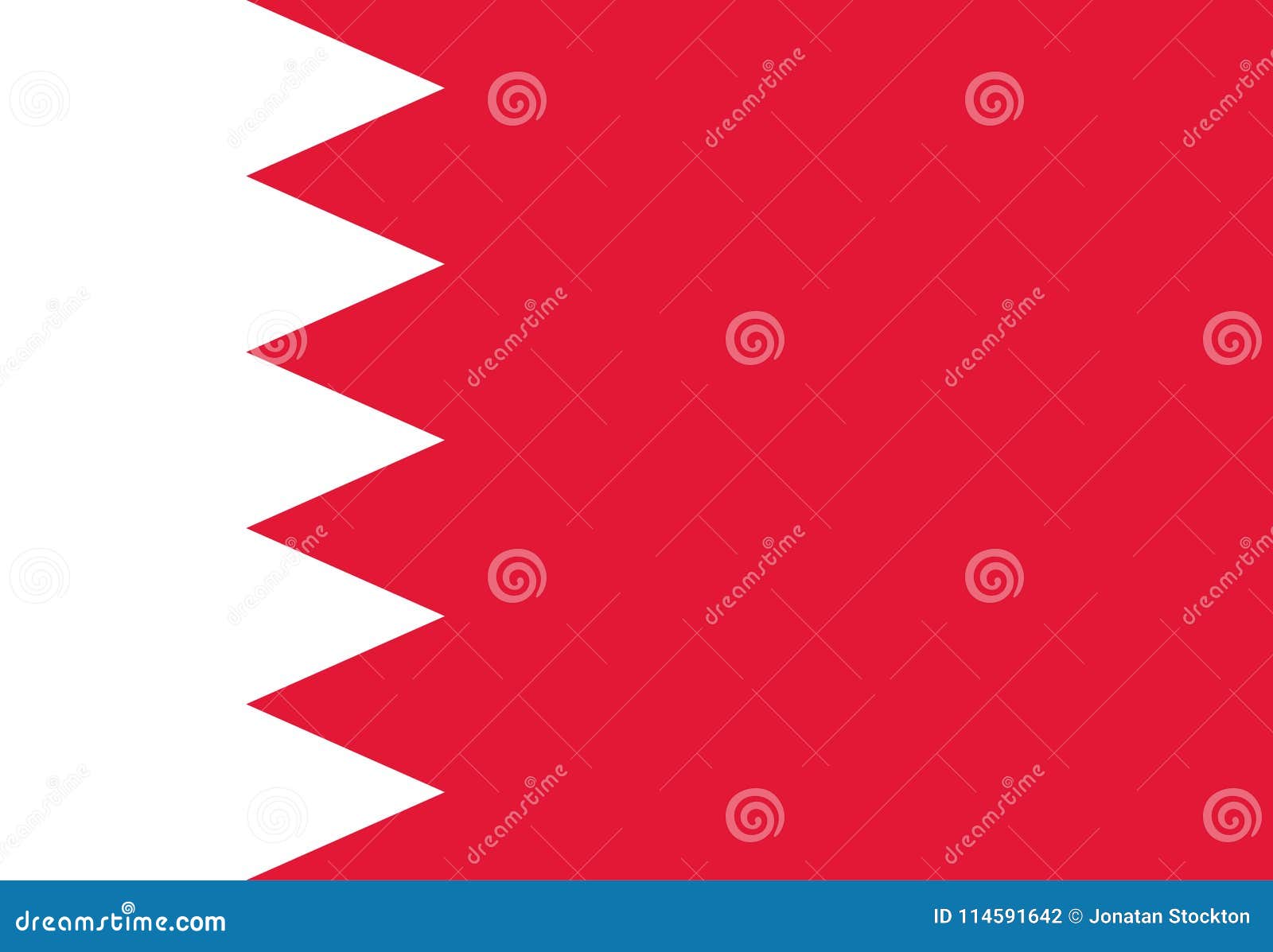 Bandiera del Bahrain illustrazione di stock. Illustrazione di asiatico ...