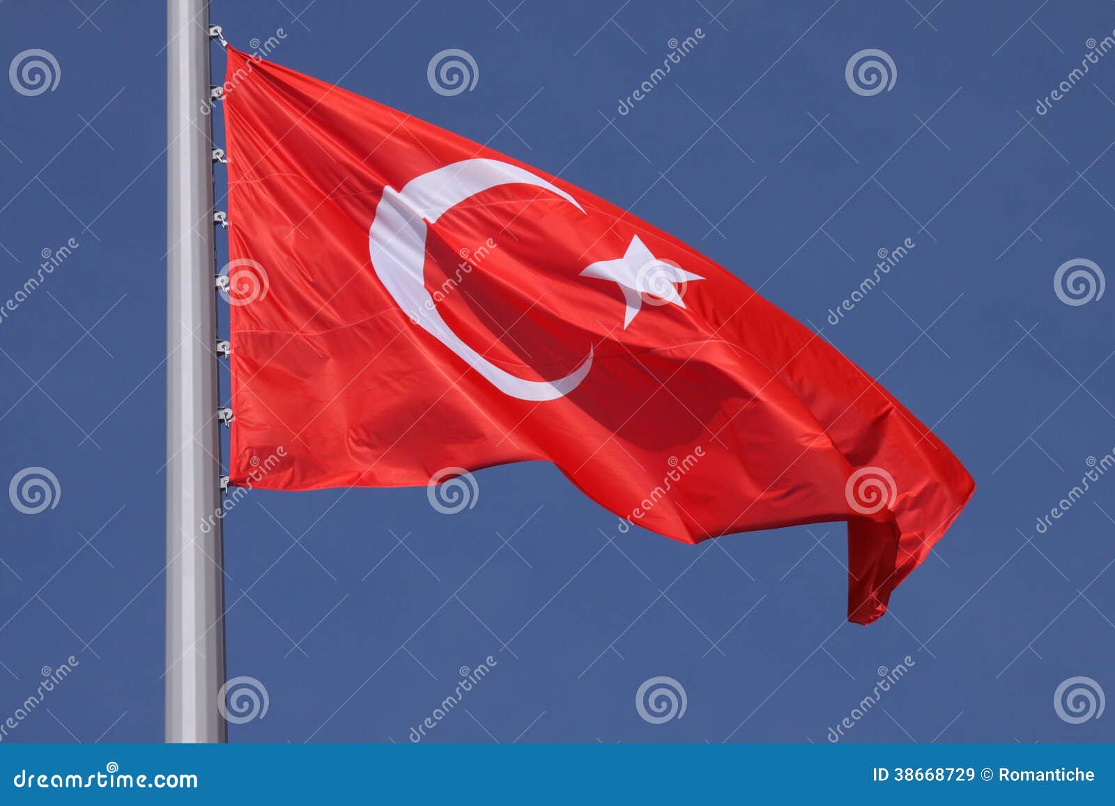 Bandiera della Turchia immagine stock. Immagine di turco - 38668729