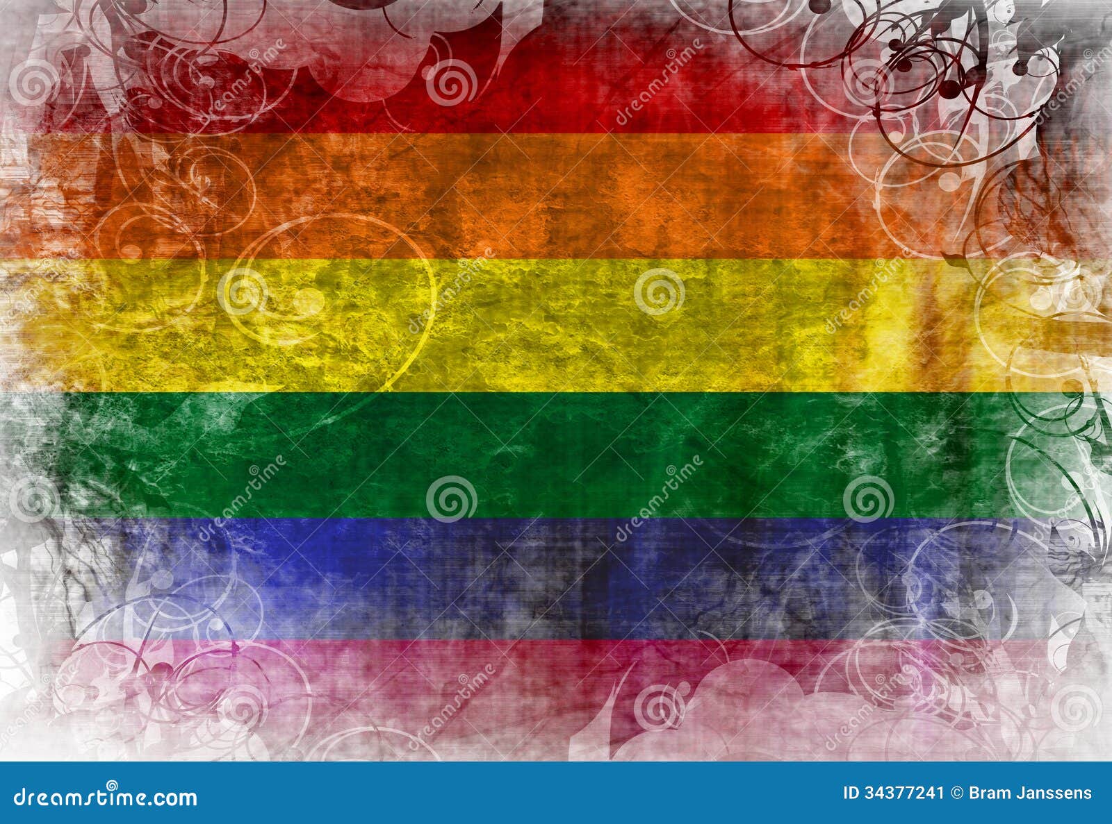 Bandiera di gay pride illustrazione di stock. Illustrazione di antico ...