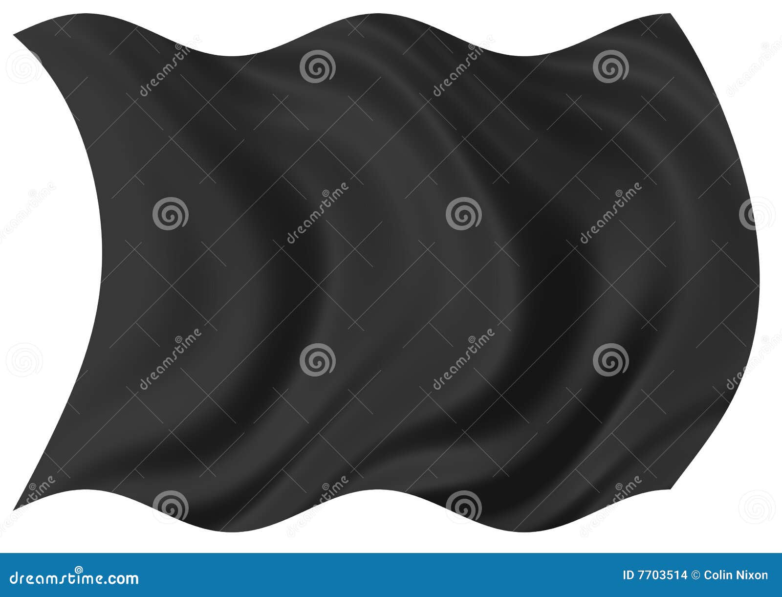 Bandiera nera illustrazione di stock. Illustrazione di vento - 7703514