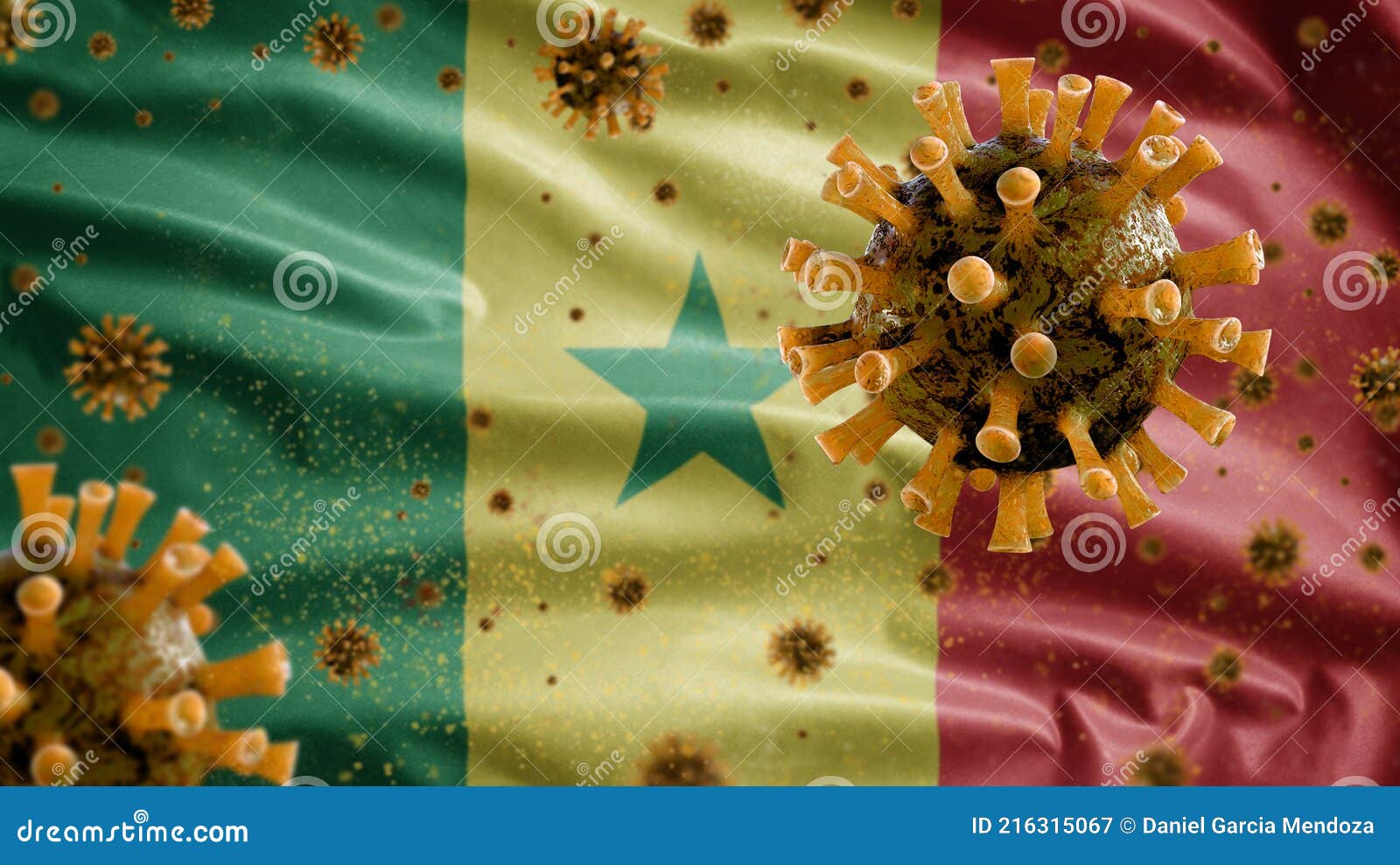Bandiera Senegalese in 3d Che Agita Con Il Coronavirus. Vide Senegale ... Bandiera Senegalese in 3d Che Agita Con Il Coronavirus. Vide Senegale ...