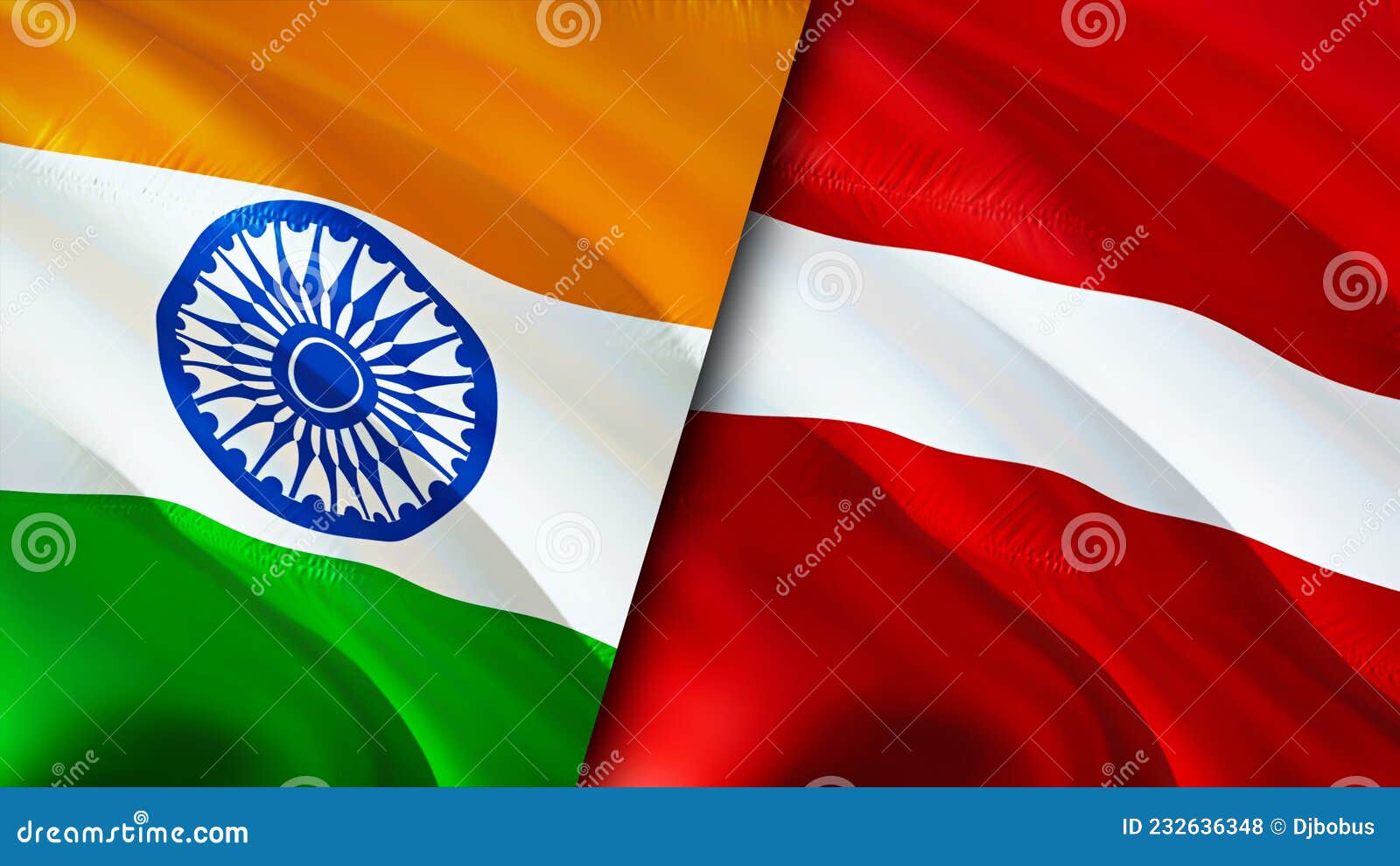 Bandiere Dell'india E Della Lettonia Bandiera 3d. Carta Da Parati Con ... Bandiere Dell'india E Della Lettonia Bandiera 3d. Carta Da Parati Con ...