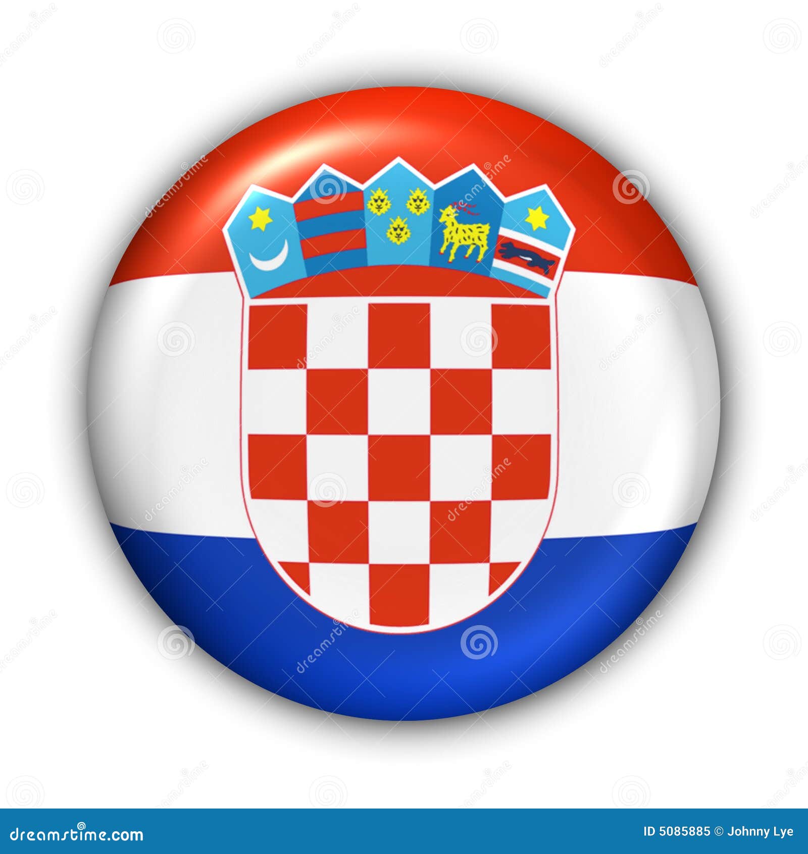 Bandierina del Croatia illustrazione di stock. Illustrazione di serie ...