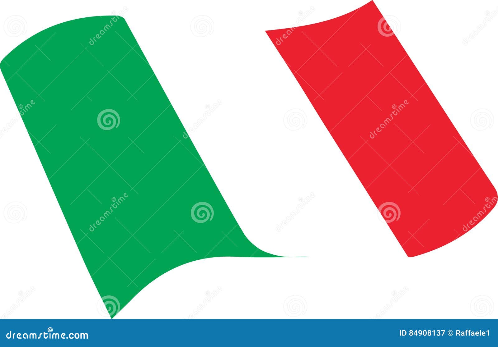 Bandierina italiana illustrazione vettoriale. Illustrazione di ...