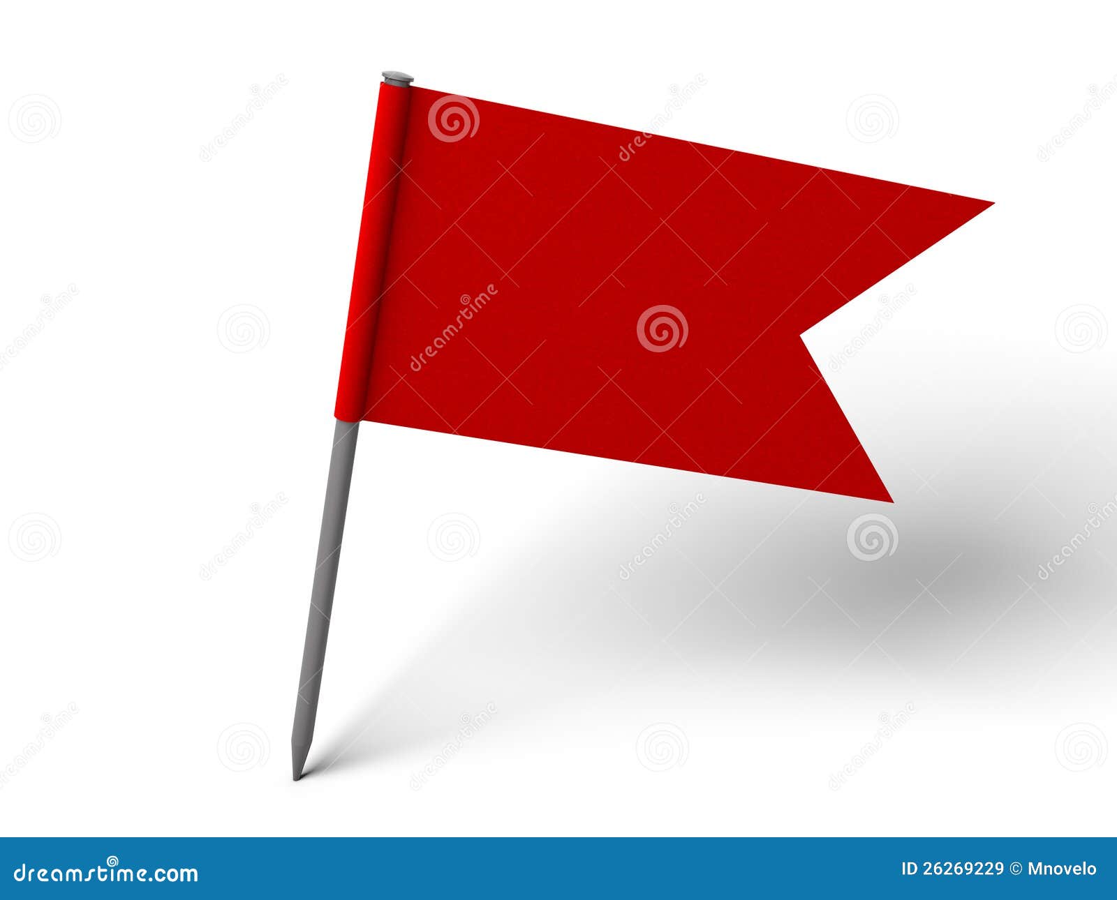 Bandierina rossa del perno illustrazione di stock. Illustrazione di ...