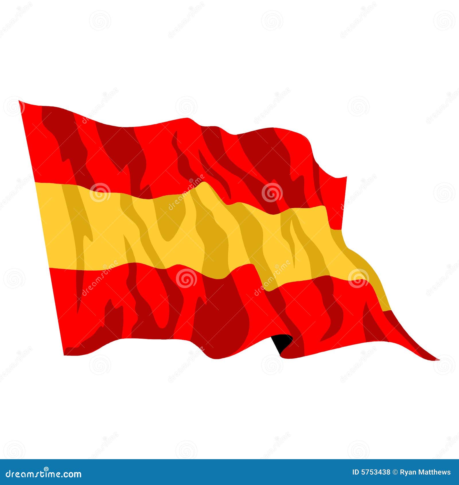 Bandierina spagnola illustrazione vettoriale. Illustrazione di spruzzo ...