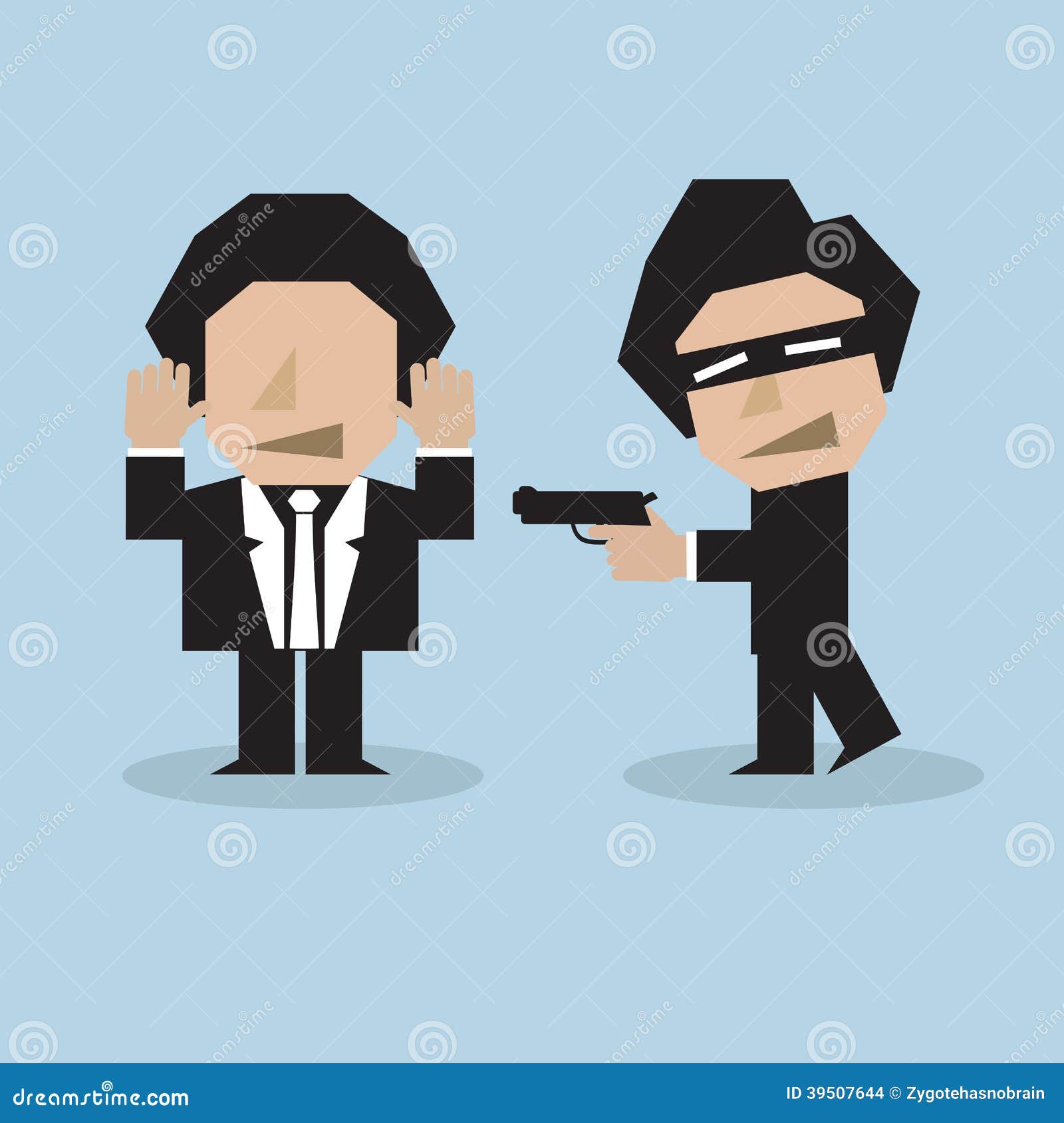 Bandiet vector illustratie. Illustration of gevaarlijk - 39507644