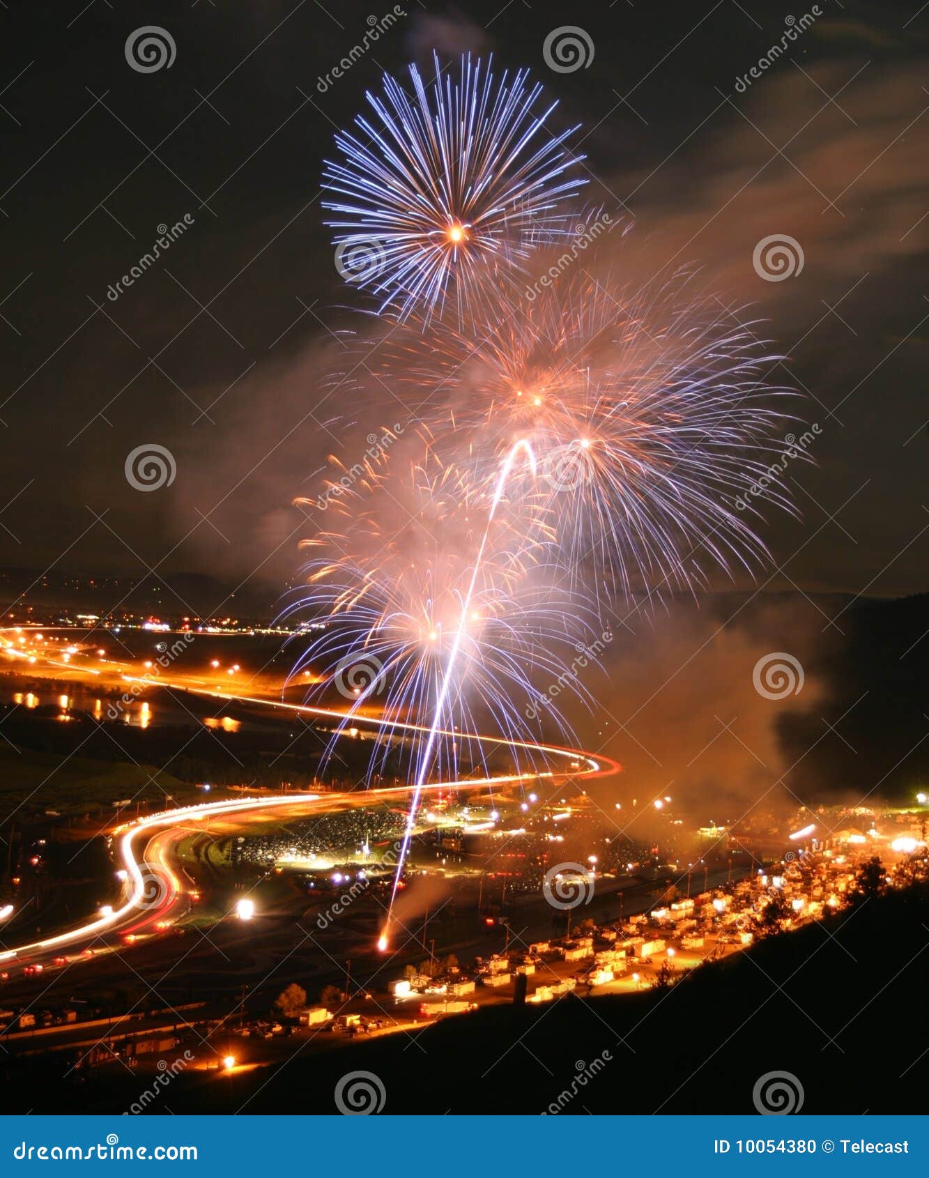 Bandimere Fireworks stock photo. Image of dark, event - 10054380