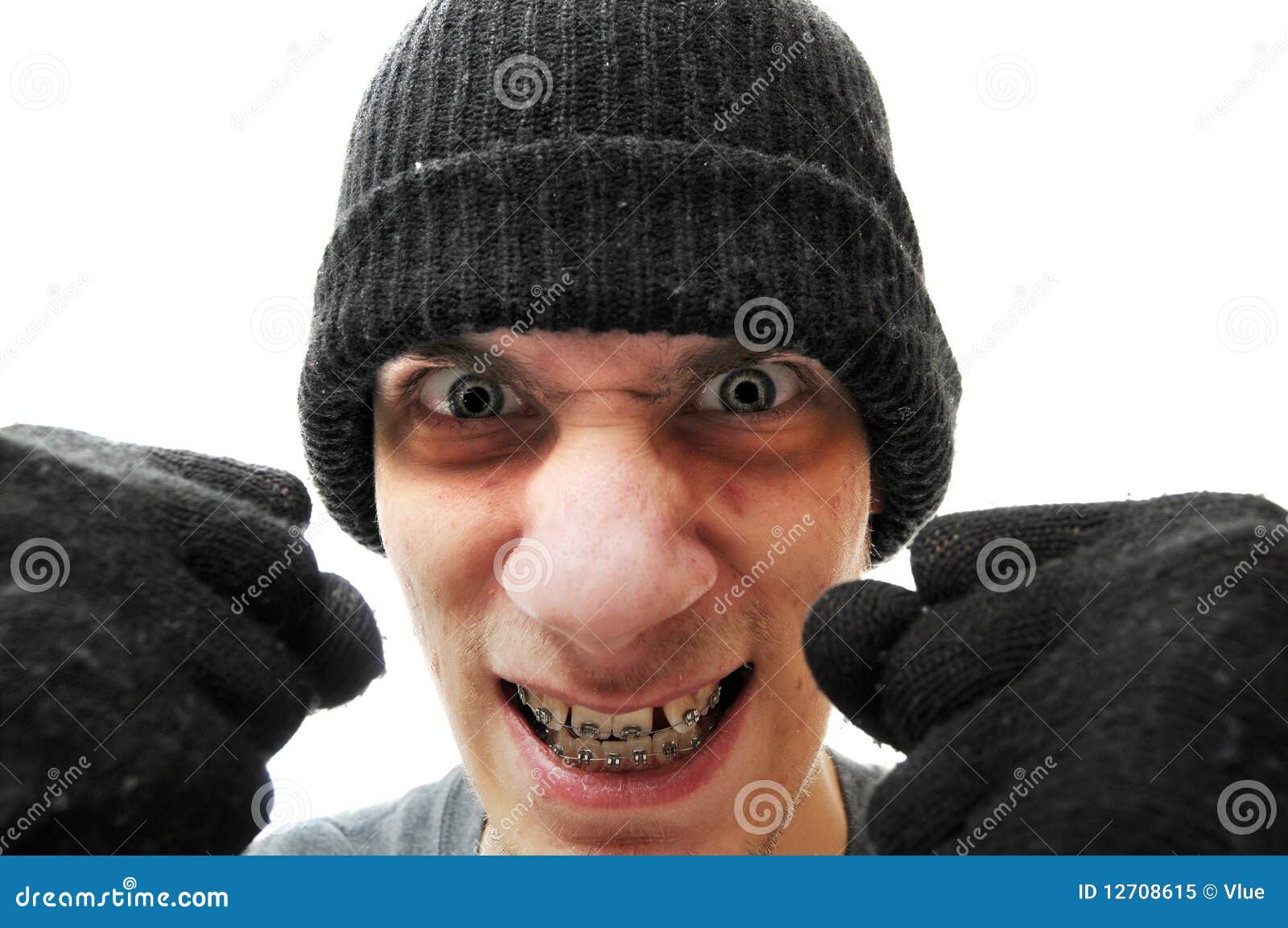Bandit stock image. Image of crook, caucasian, beanie - 12708615