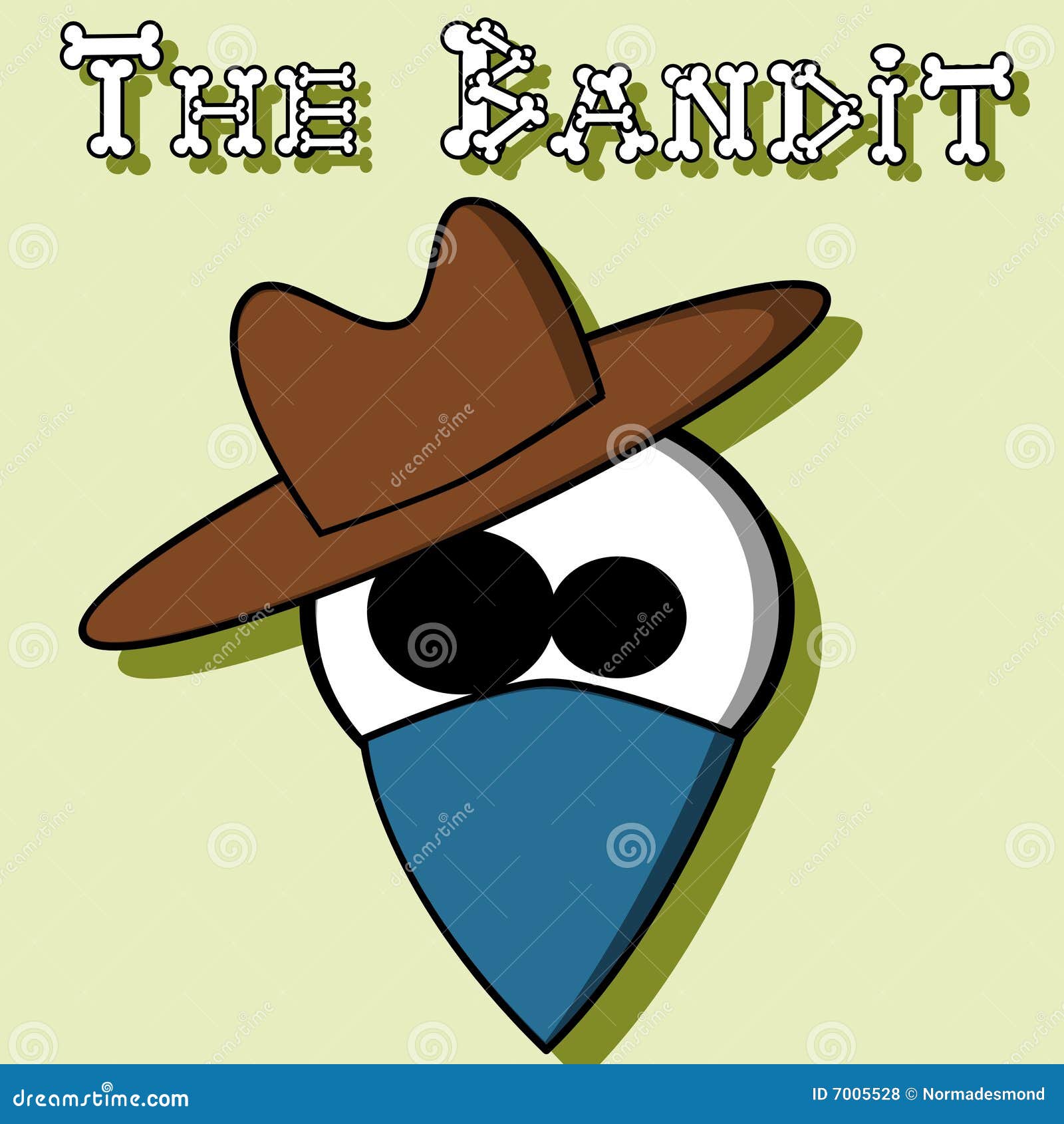 The Bandit stock illustration. Illustration of thief, illustrations ...