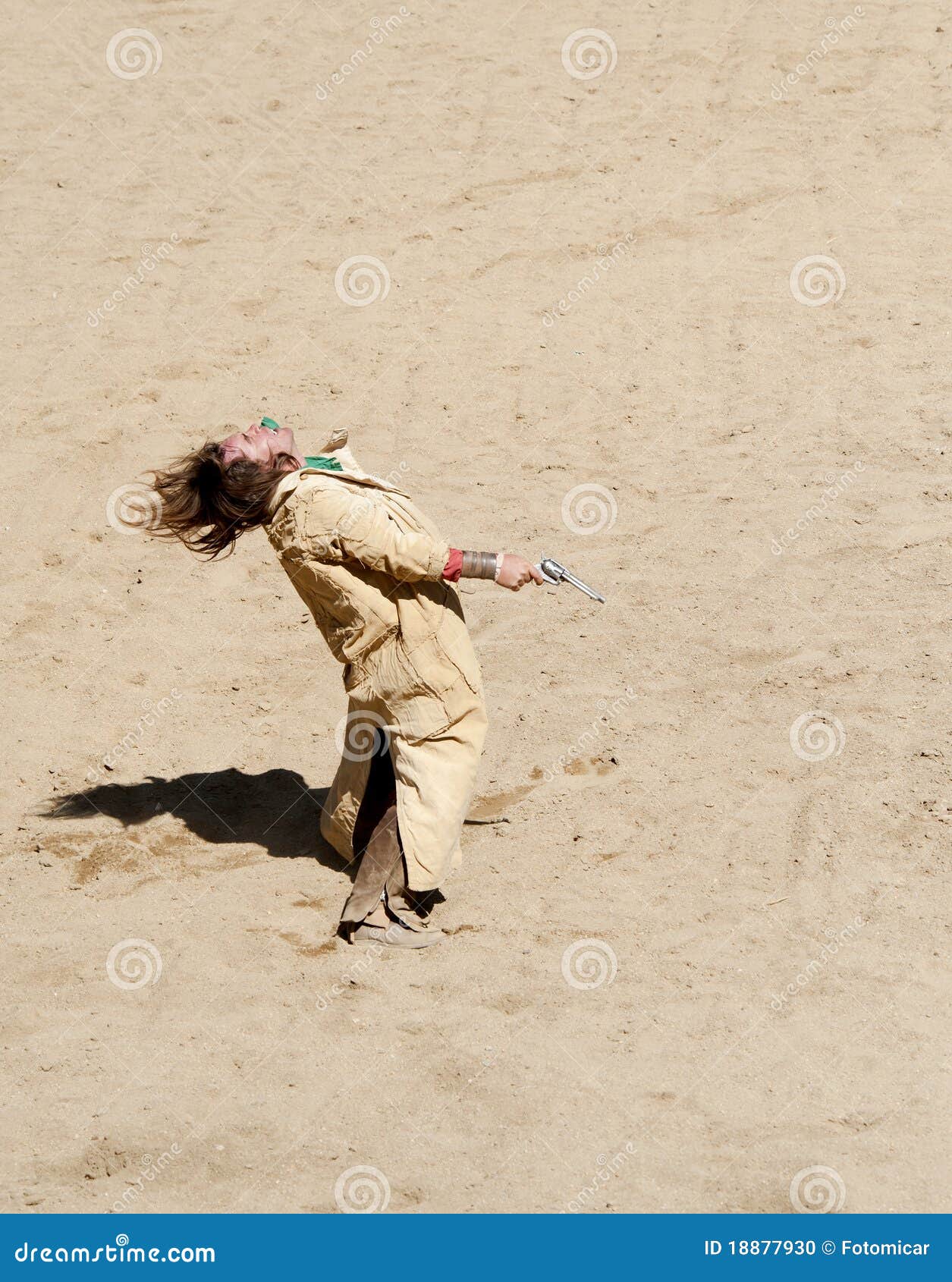 Bandit Being Shot in a Gunfight Stock Photo - Image of hollywood, shot ...