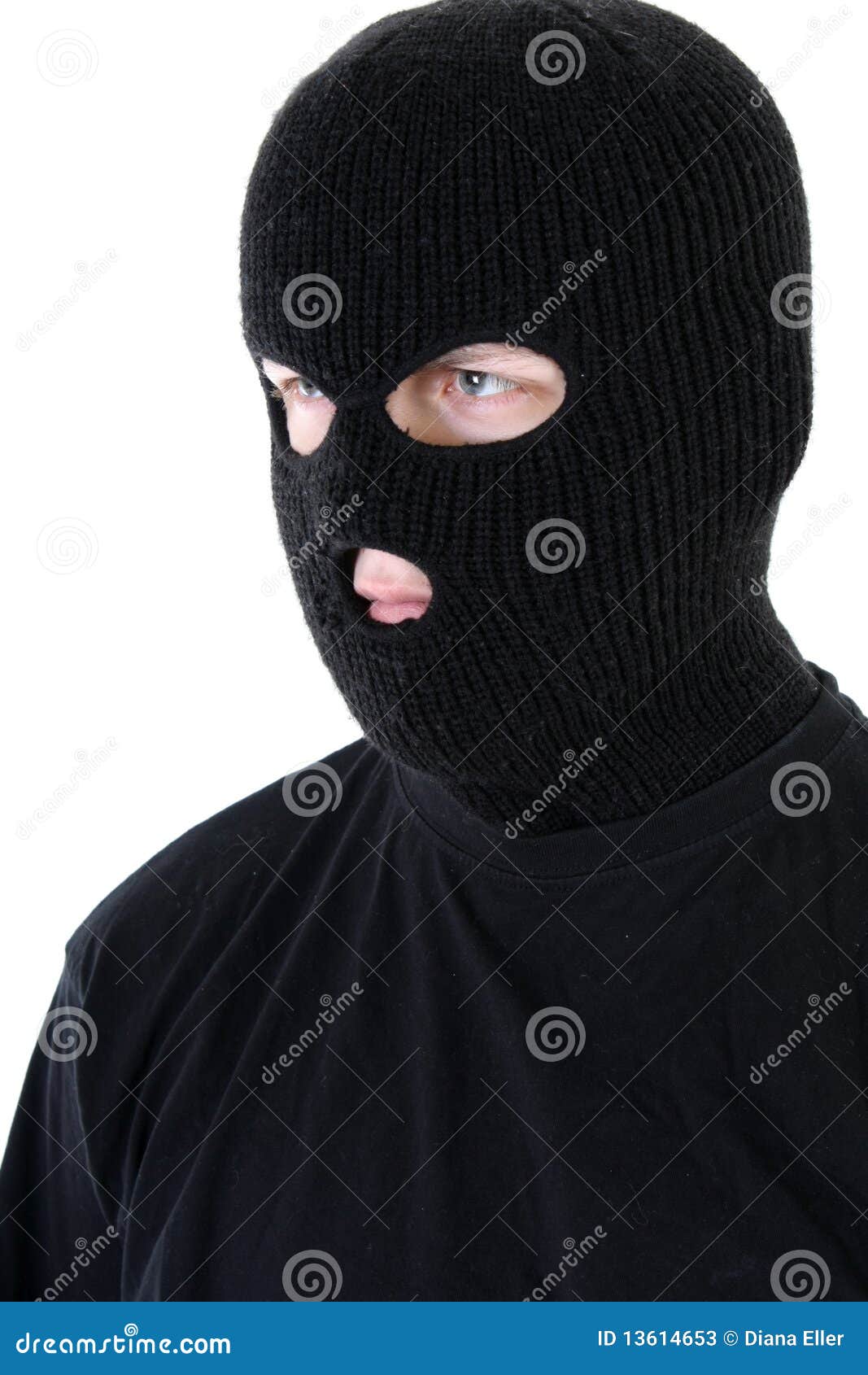 Bandit in mask stock image. Image of face, violation - 13614653