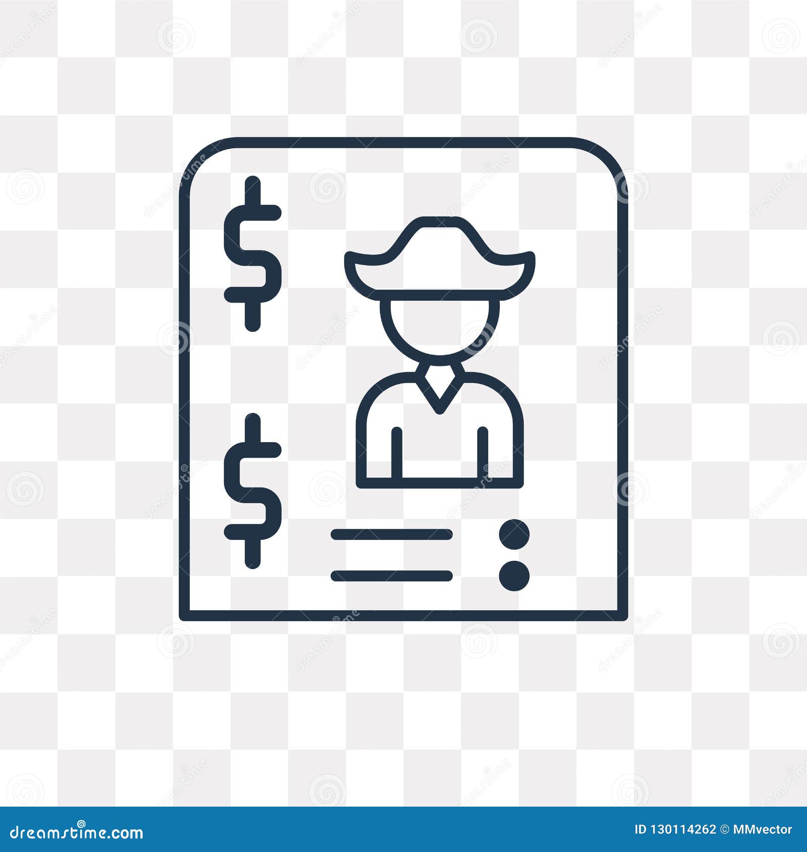 Bandit Vector Icon On White Background. Flat Vector Bandit Icon Symbol ...