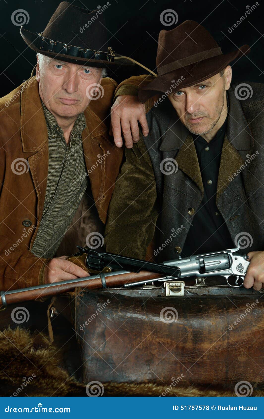Bandits in the wild west stock photo. Image of vintage - 51787578