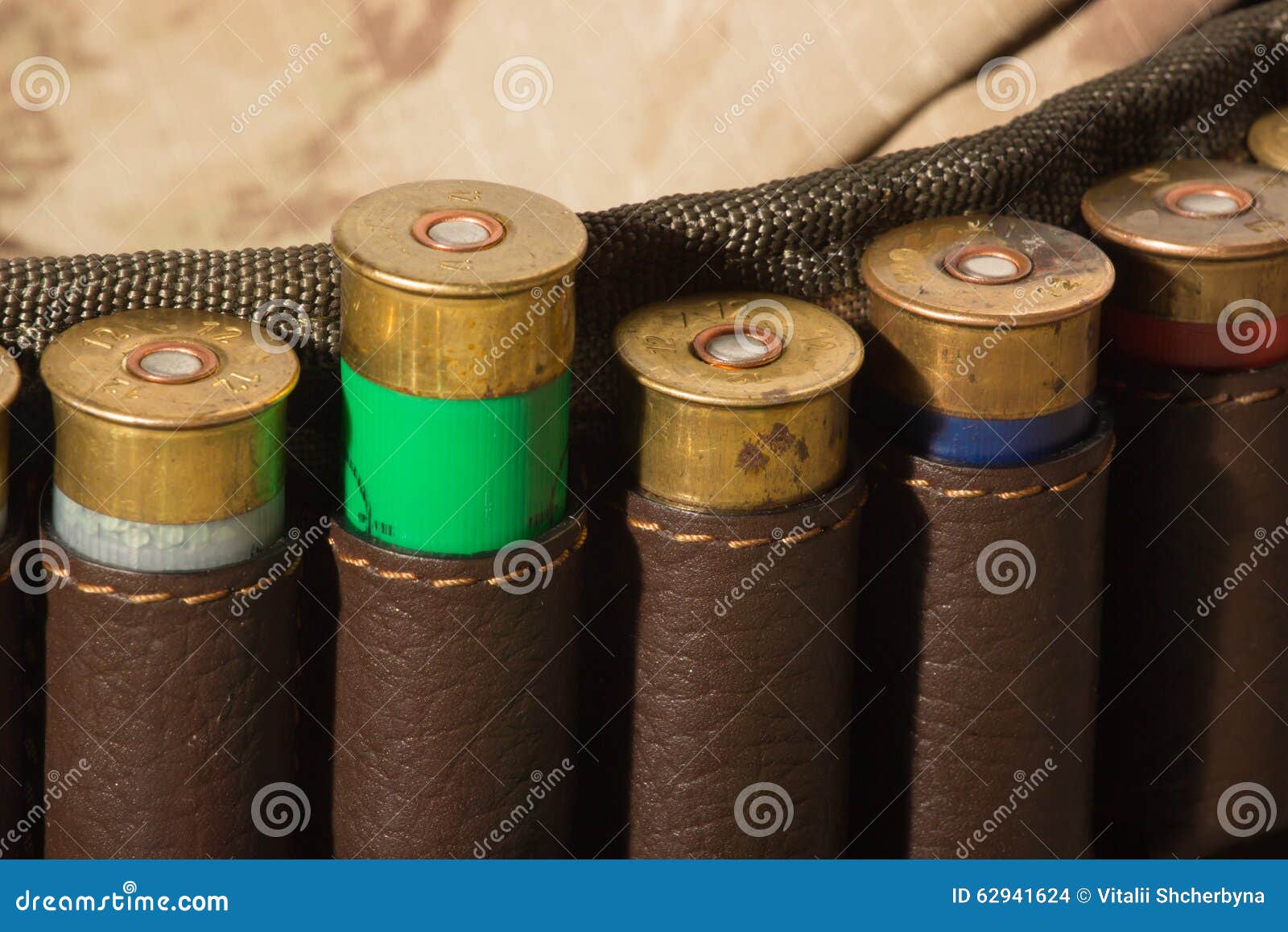 Bandoleer Bag, Hunting Ammunition Stock Photo - Image of military ...