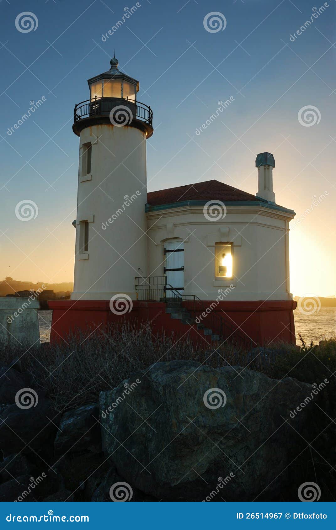 Bandon Lighthouse stock image. Image of bright, coastline - 26514967