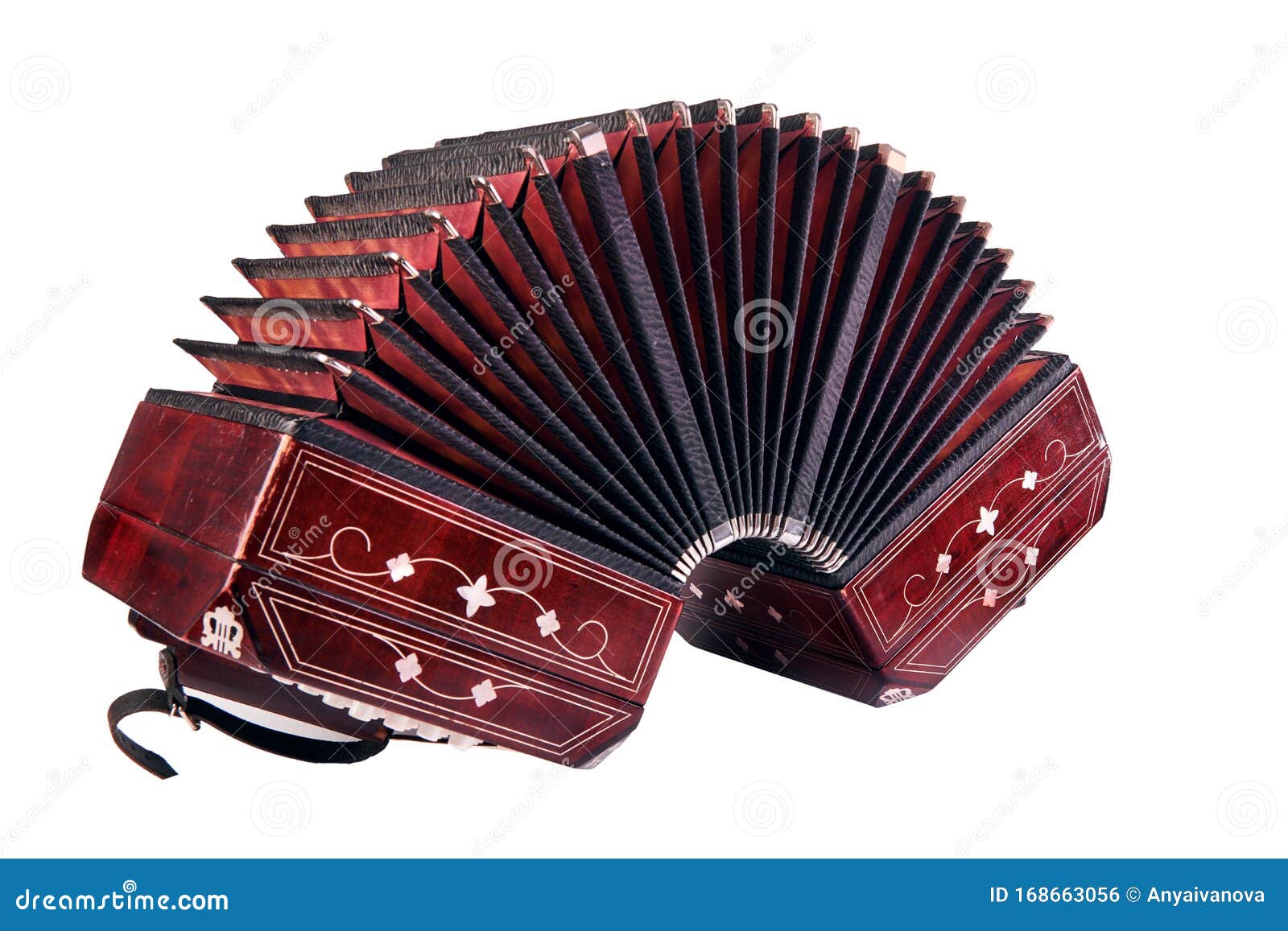 Bandoneon, Instrumento Tango, Isolado Em Branco Foto de Stock - Imagem ...