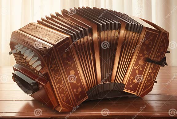 Bandoneon, Tango Instrument Stock Illustration - Illustration of ...