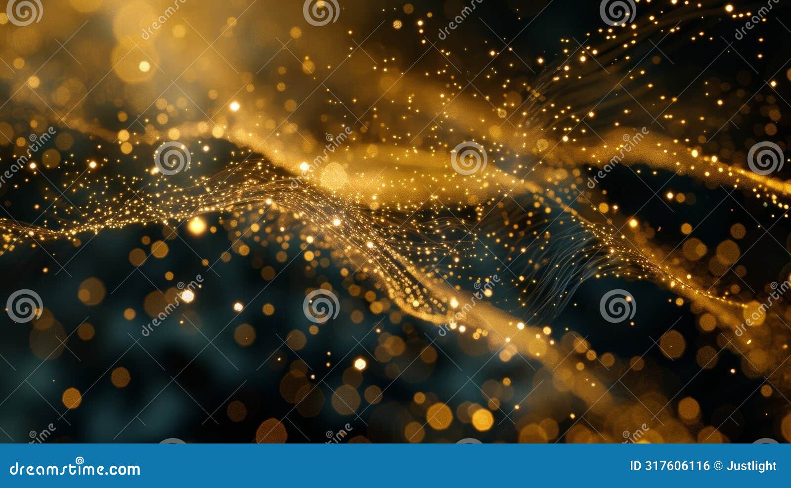 Bands of Glimmering Particles Intertwining and Coalescing in an ...