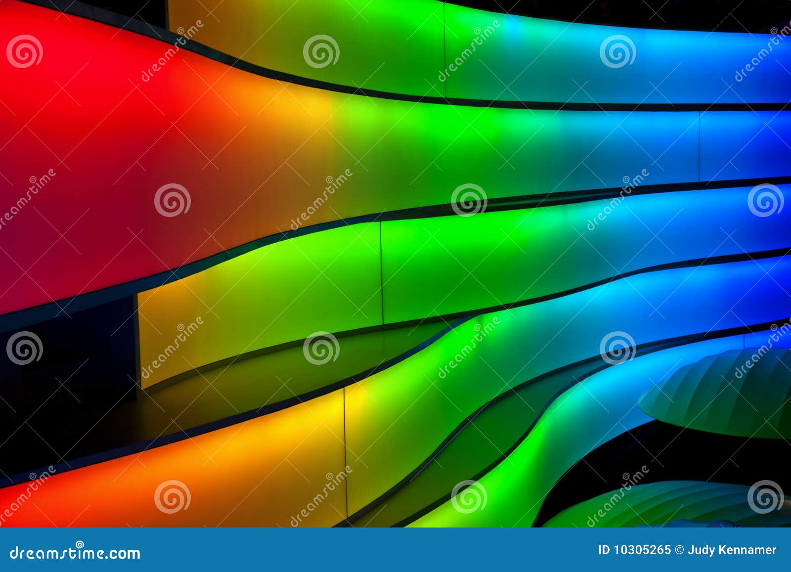 Bands of Multi-colored Light Stock Image - Image of blue, weave: 10305265