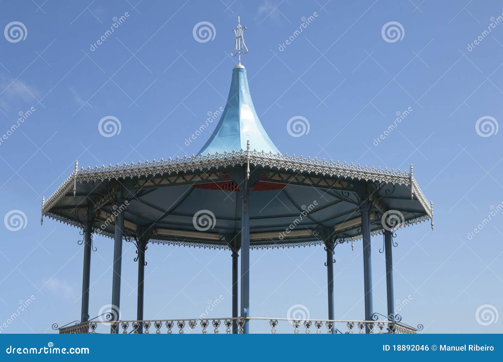 Bandstand stock photo. Image of blue, roof, gray, exterior - 18892046