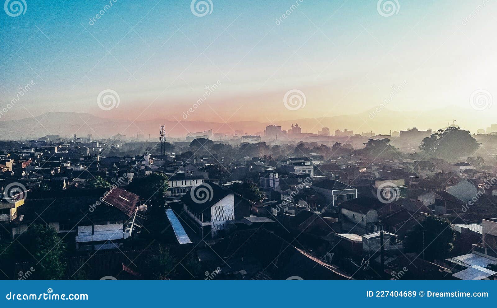 Bandung City View, West Java Indonesia Stock Image - Image of java ...