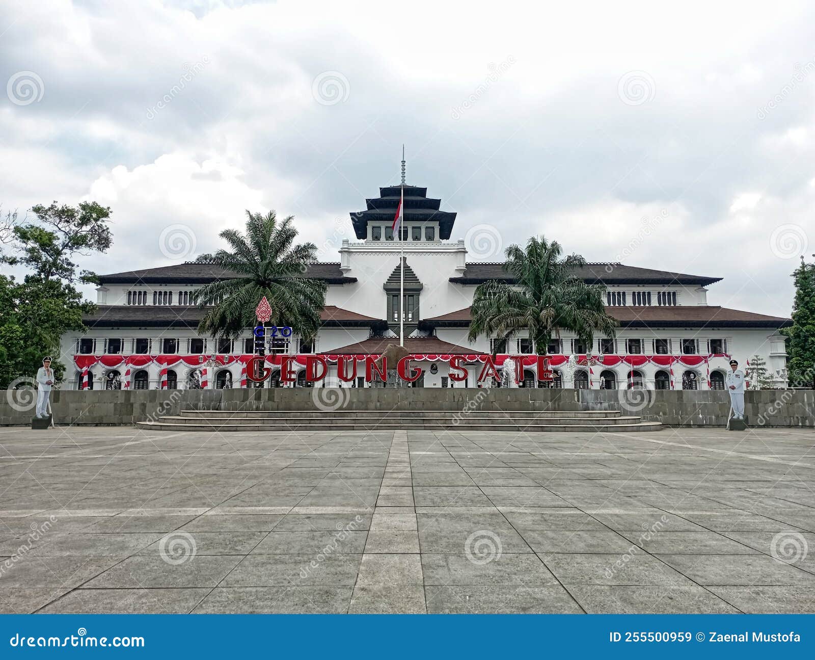 Bandung, Indonesia, August 17, Gedung Sate, the Bandung Icon, Which is ...