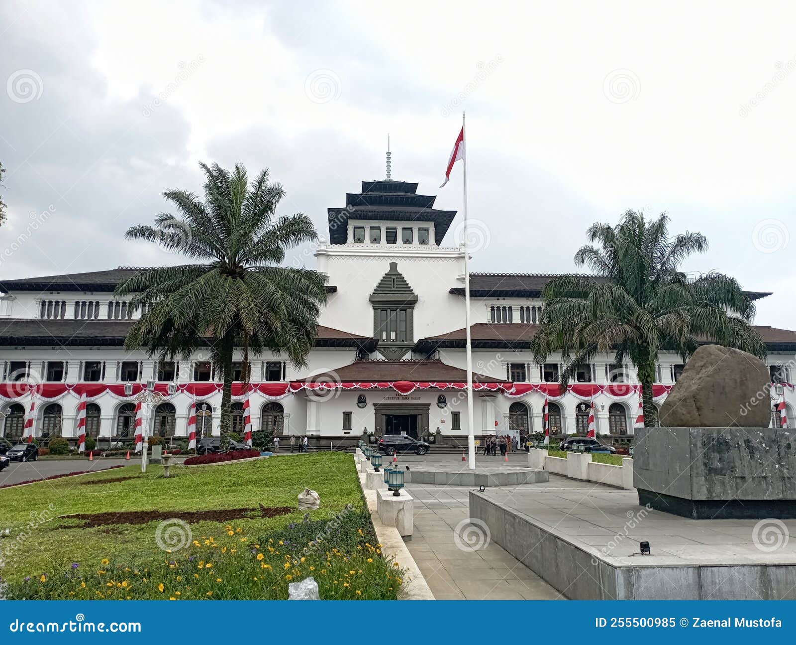Bandung, Indonesia, August 17, Gedung Sate, the Bandung Icon, Which is ...