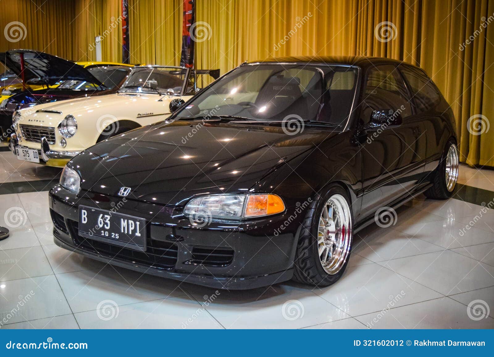 Modified Black Honda Civic EG6 Displayed in JDM Fest 2024 Editorial ...