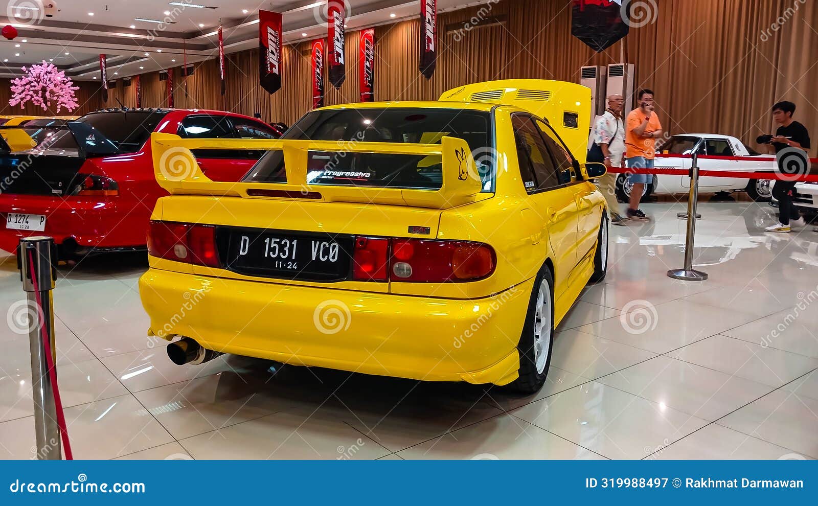 Yellow Mitsubishi Lancer Evolution III GSR Displayed in JDM Fest 2024 ...