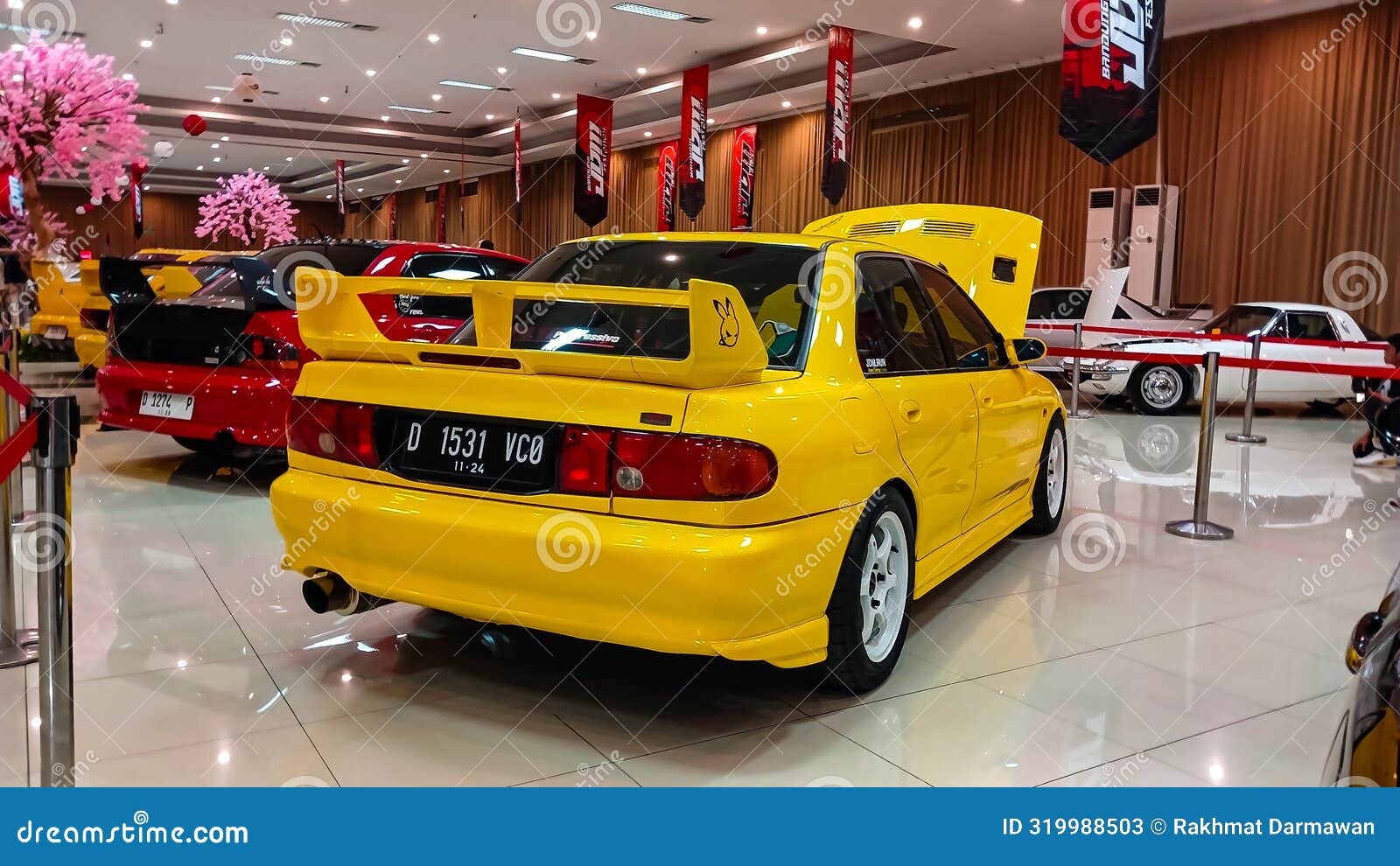 Yellow Mitsubishi Lancer Evolution III GSR Displayed in JDM Fest 2024 ...