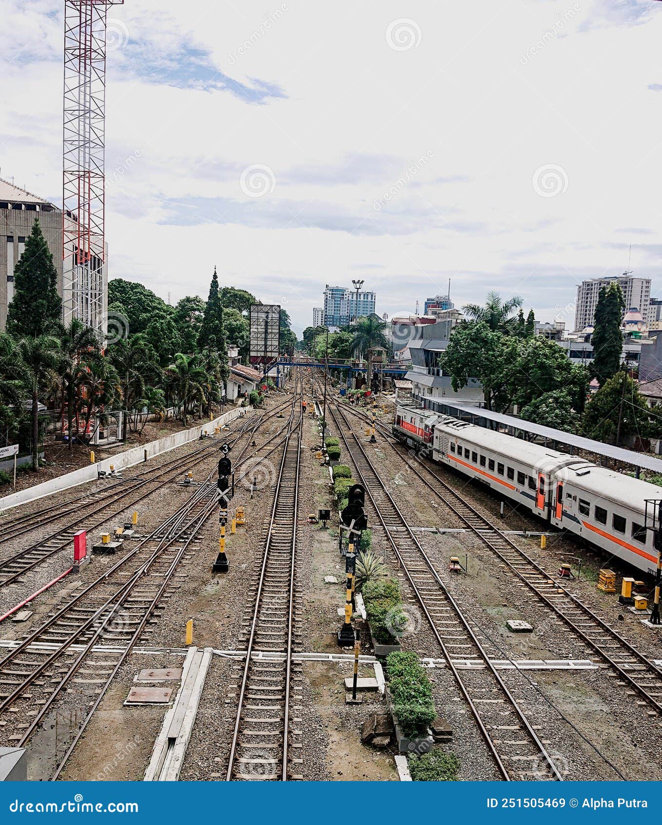 Bandung Train Stations in Indonesia Stock Image - Image of stations ...