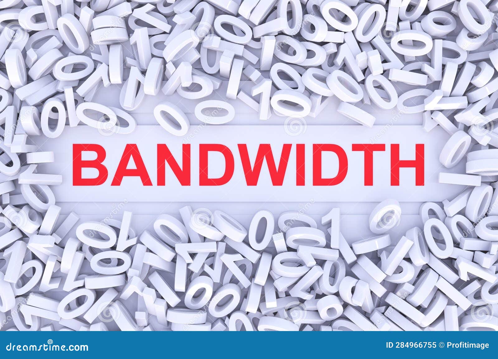 Bandwidth. Concept With Keyword, People And Icons. Flat Vector ...