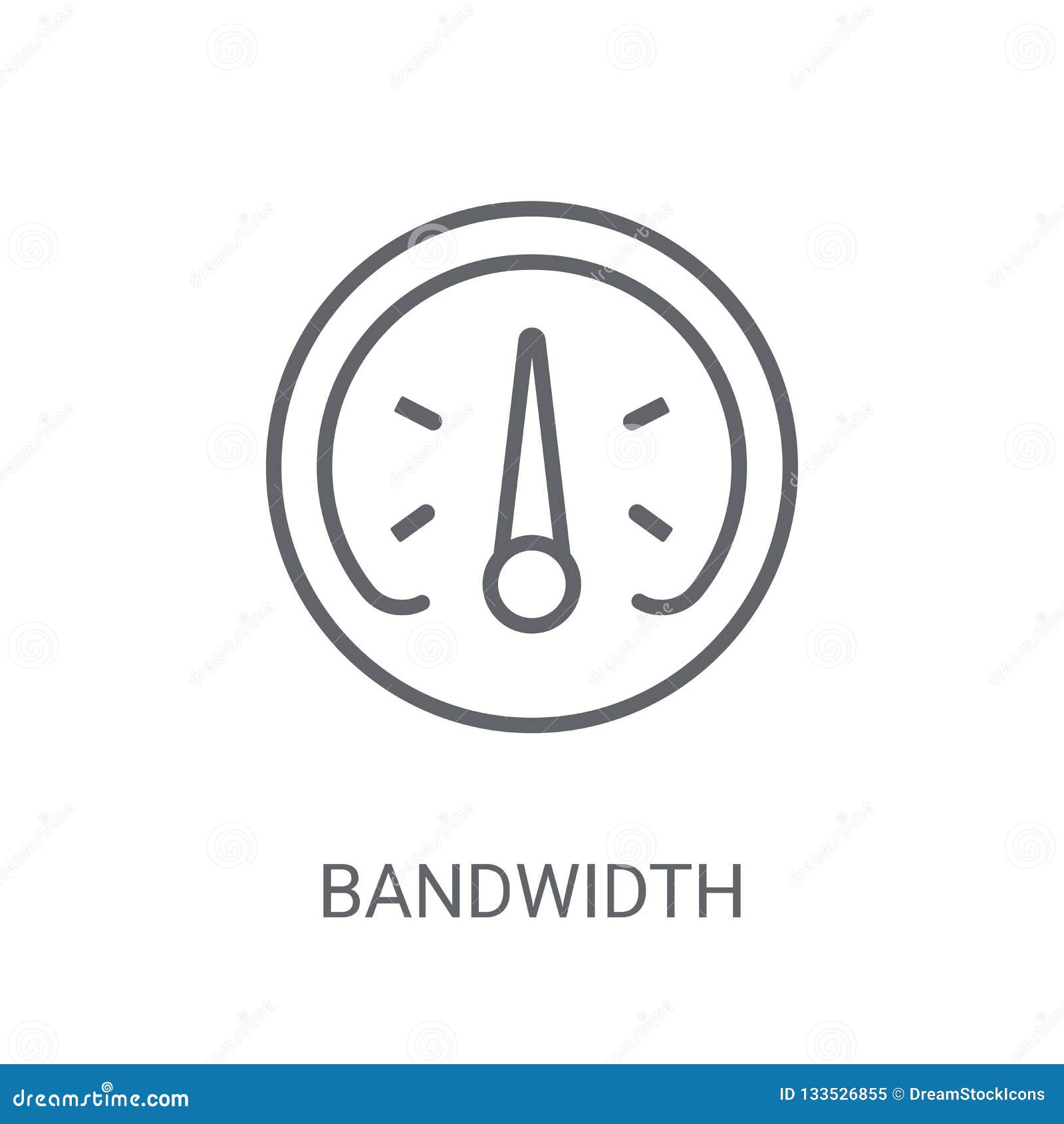 Bandwidth Icon. Trendy Bandwidth Logo Concept on White Backgroun Stock ...