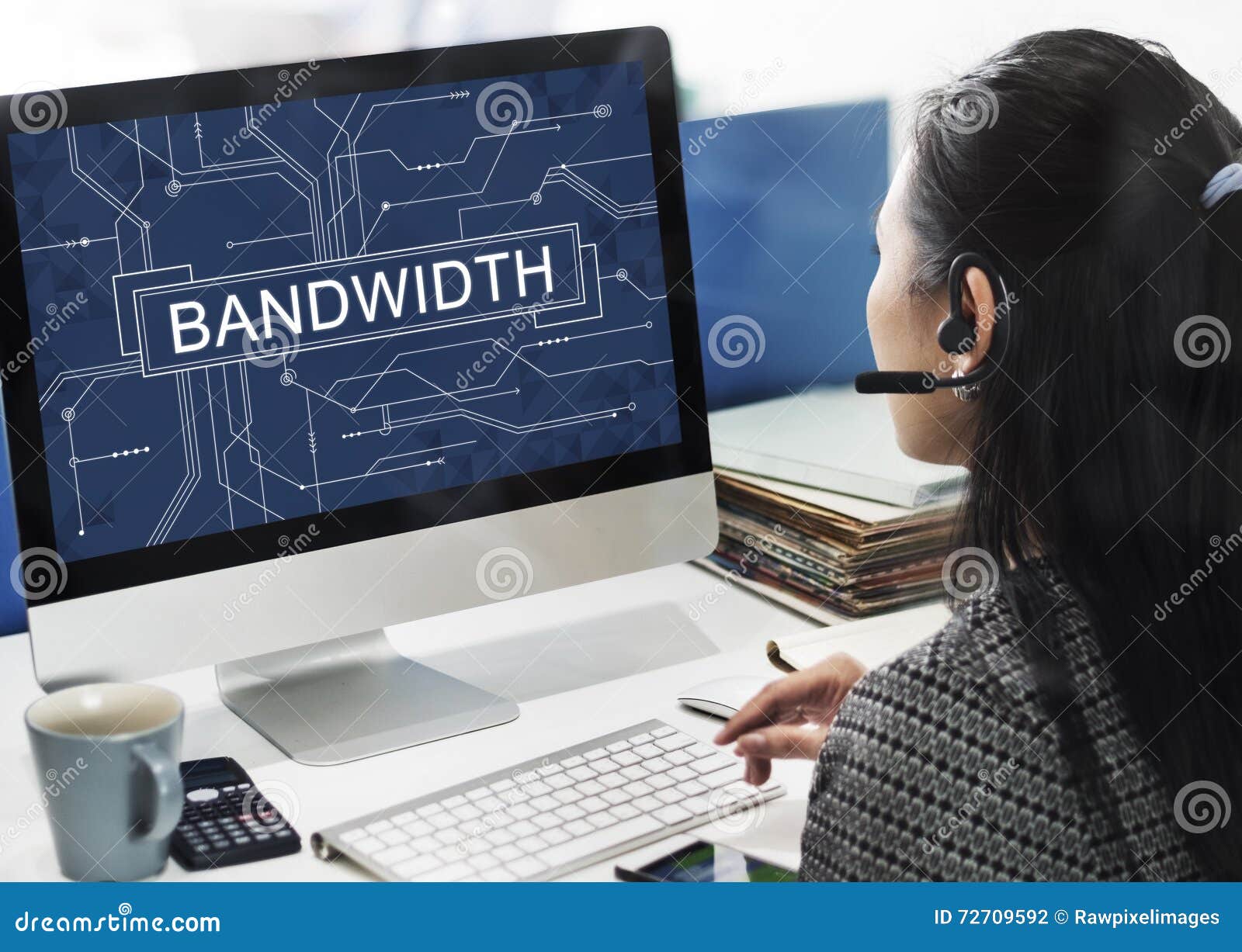 Bandwidth Internet Online Connection Technology Concept Stock Photo ...