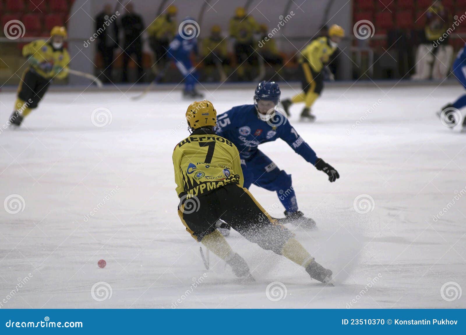 Bandy - a vigorous game of editorial image. Image of forward - 23510370