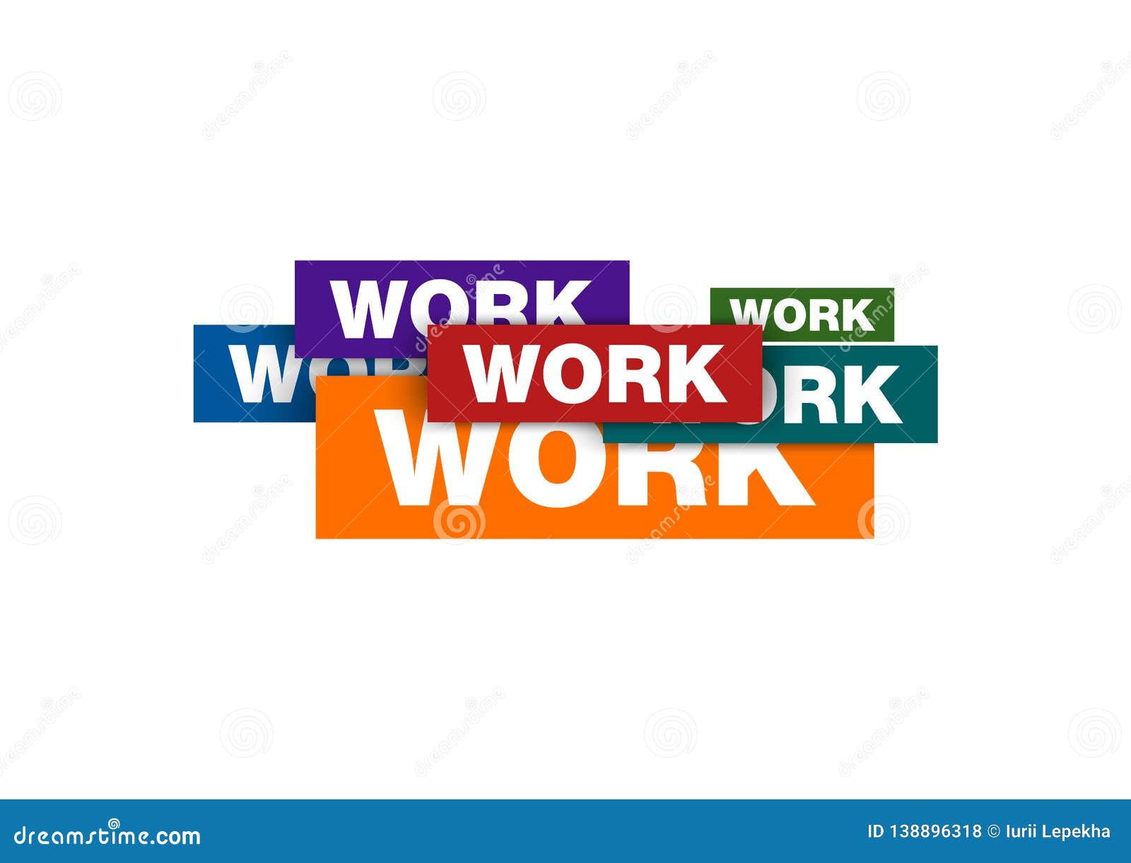 Baner Work. Internet Banner. Vector Illustration. Decoration Stock ...