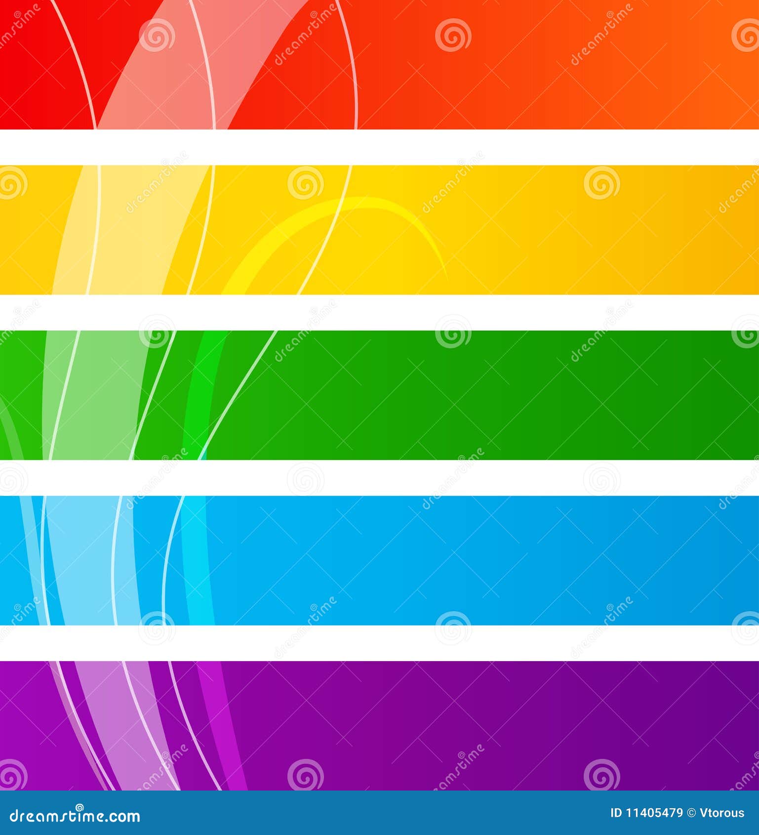 Baners ilustração stock. Ilustração de marketing, verde - 11405479