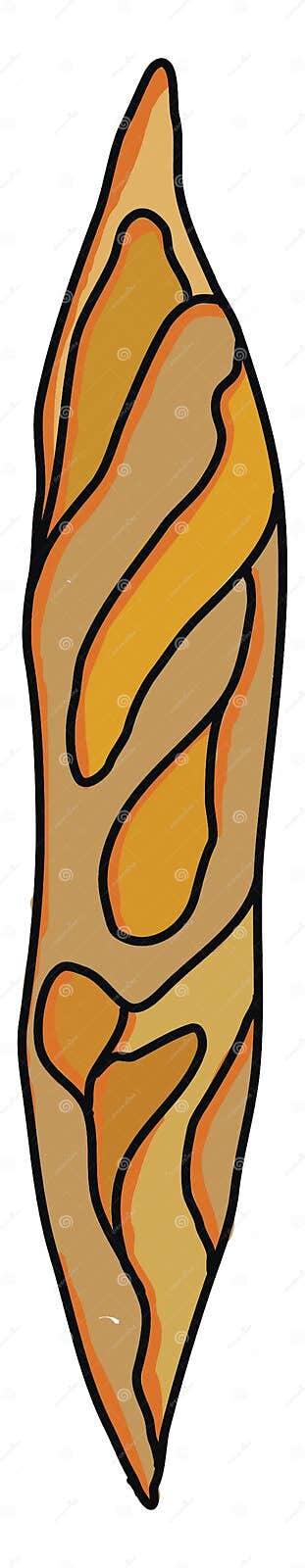 Banette Bread Drawing, Illustration, Vector Stock Vector - Illustration ...