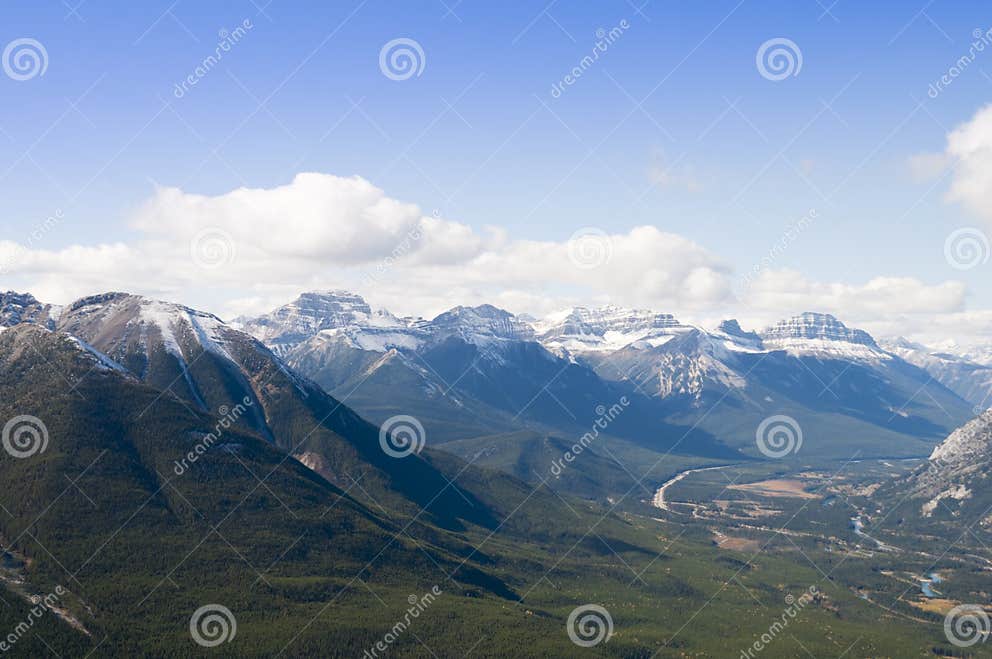 Banff Aerial View stock photo. Image of high, scenic - 28762726